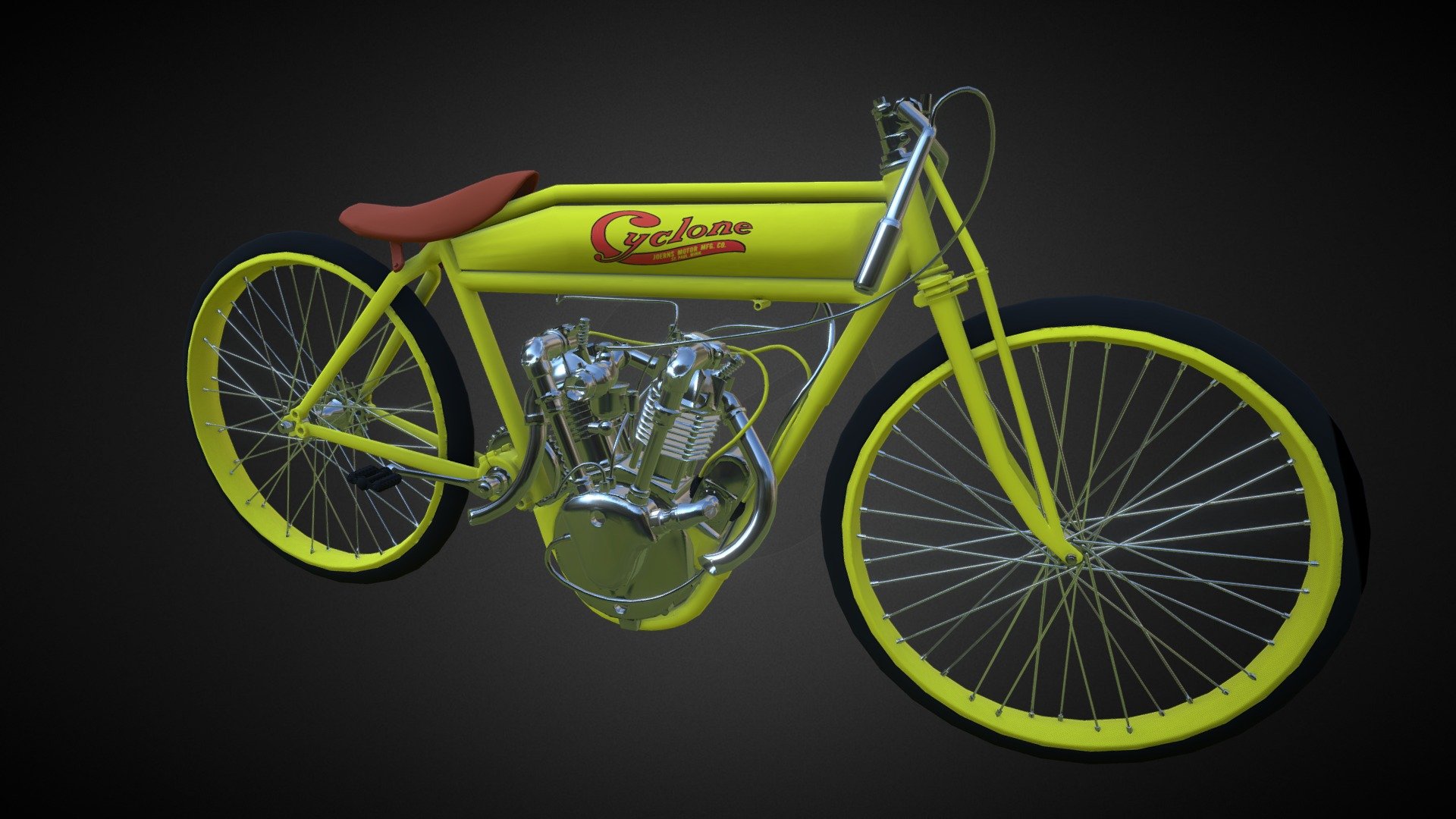 Steve McQueen's Cyclone 1915 - 3D model by kkush (@kassymkushkimbayev ...