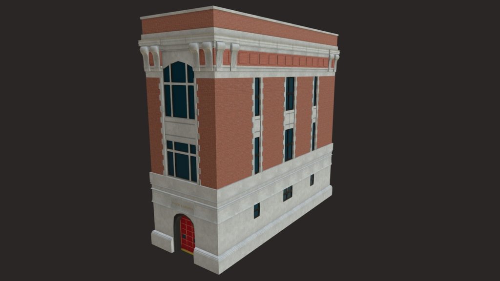 Firehouse - 3D model by Matt Mattice (@mattmattice) [af97e8b] - Sketchfab