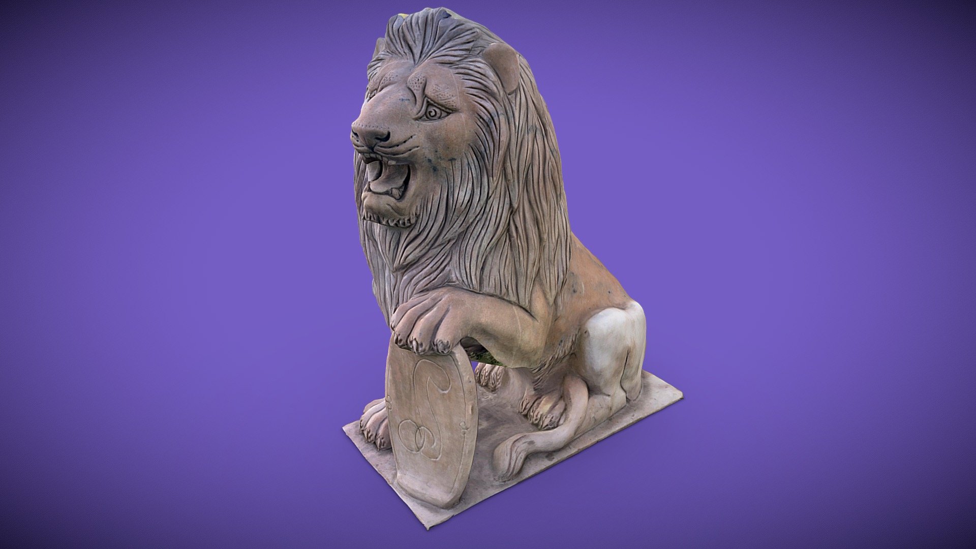 Lion statue - Download Free 3D model by jtressle [af98db8] - Sketchfab