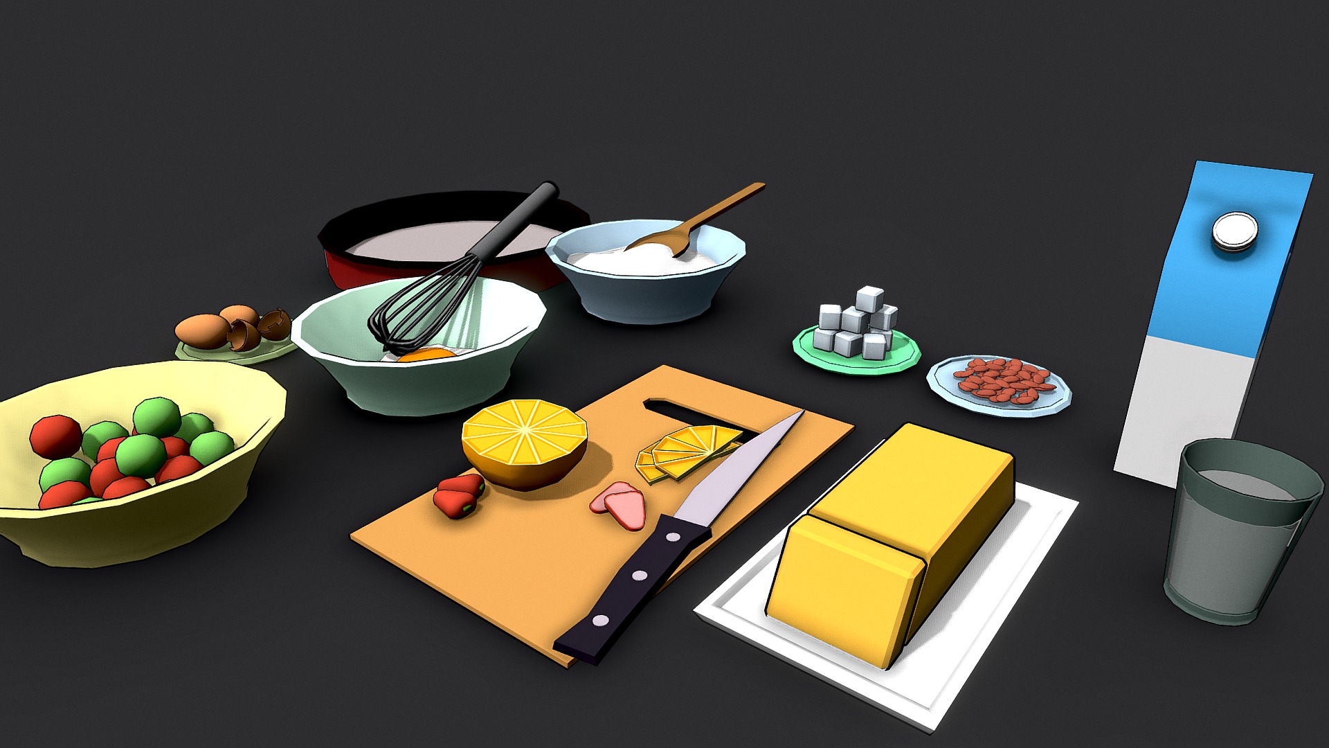 #3December-Fruitcake #4 | Cooking Preparation - 3D model by AleX ...