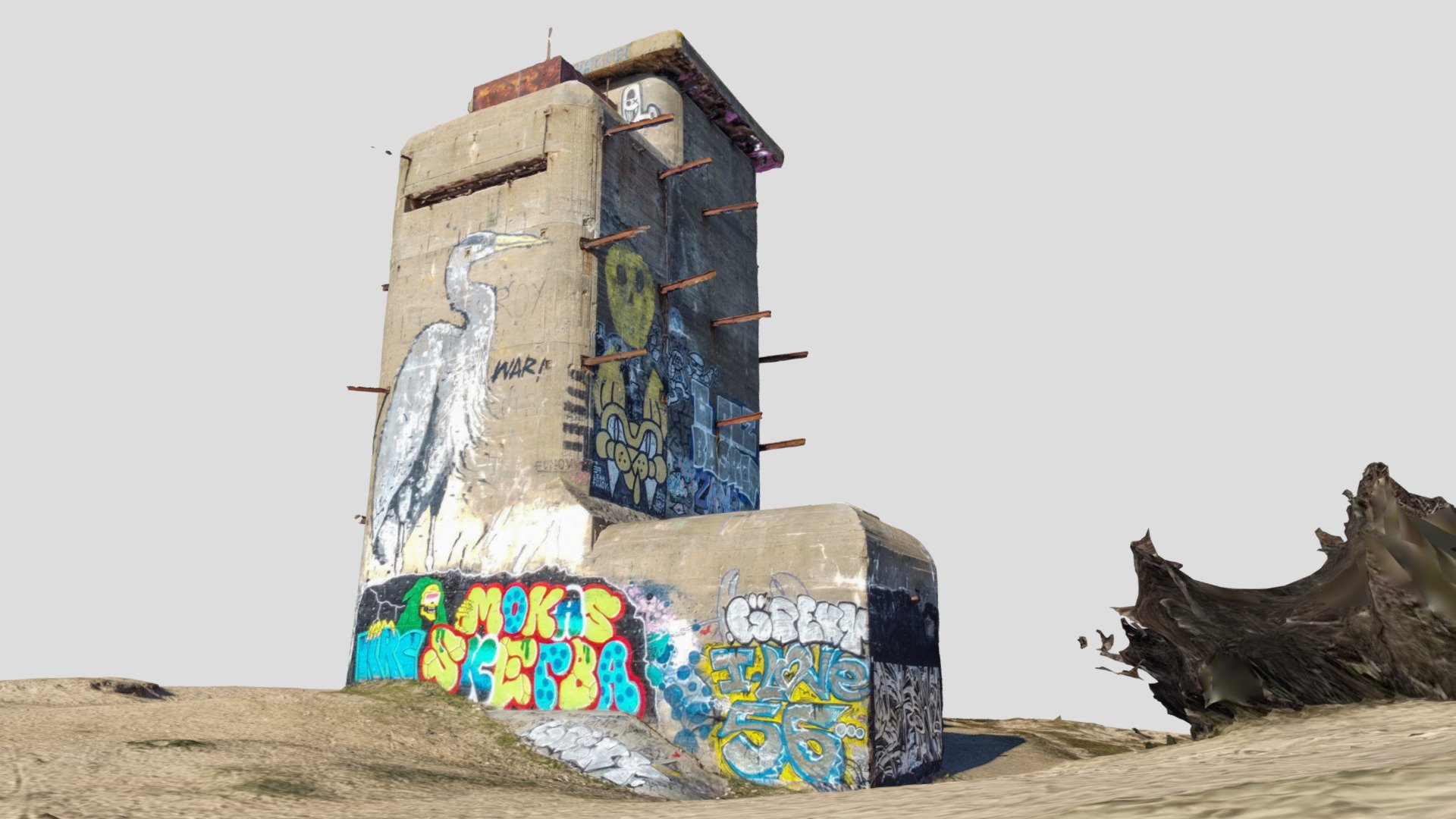 WW2 skyscraper bunker - Download Free 3D model by Lionel [af9d3af ...