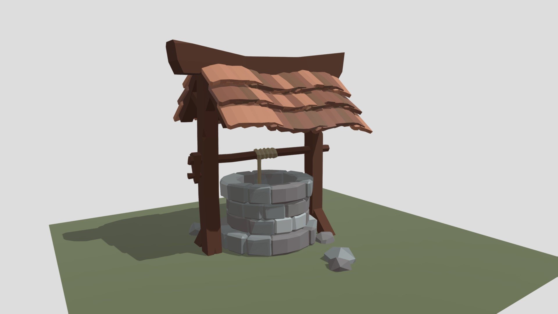 Traditional Stone Well - 3D model by Ferina Ade (@ferinaade) [af9ec90 ...