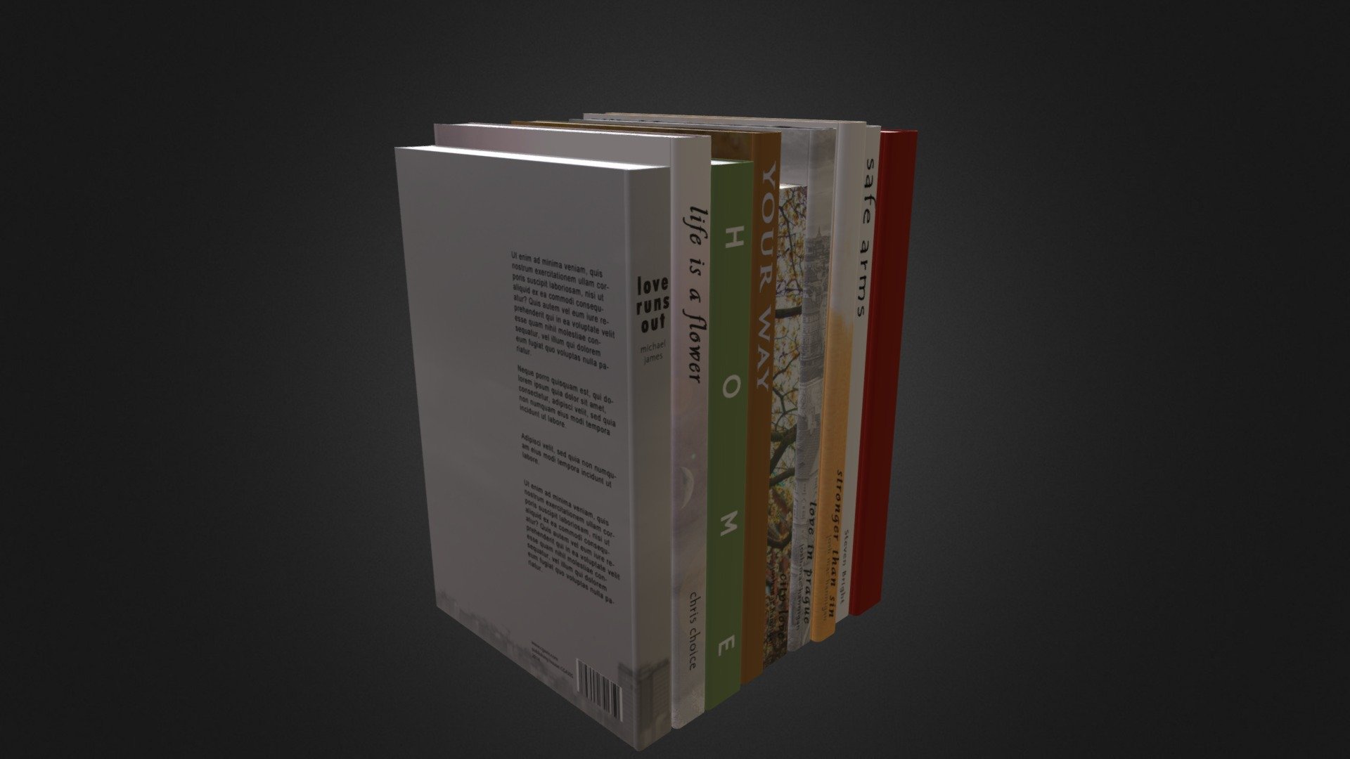 Books 16 - Buy Royalty Free 3D model by cgaxis [afa0b60] - Sketchfab Store