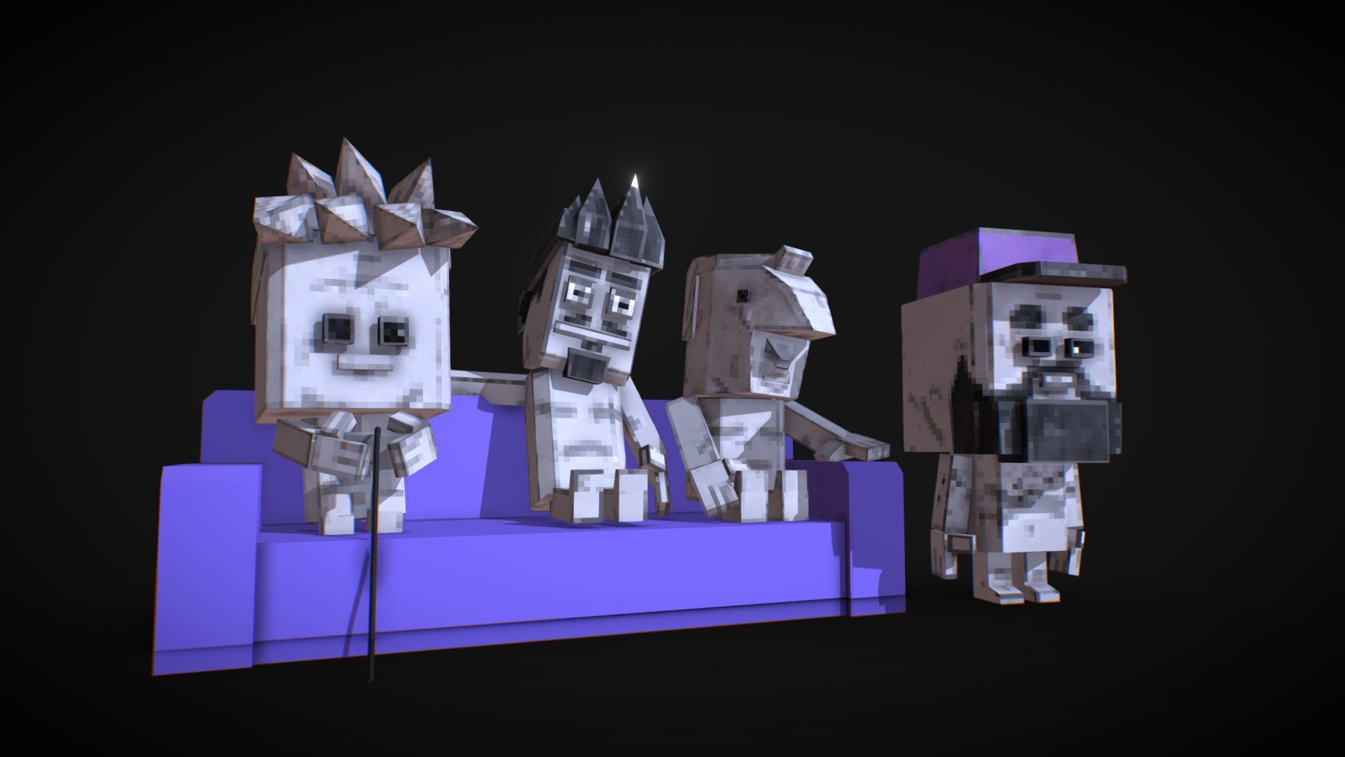 Oney Plays 3D fan art - 3D model by fatsheep [afa0bef] - Sketchfab
