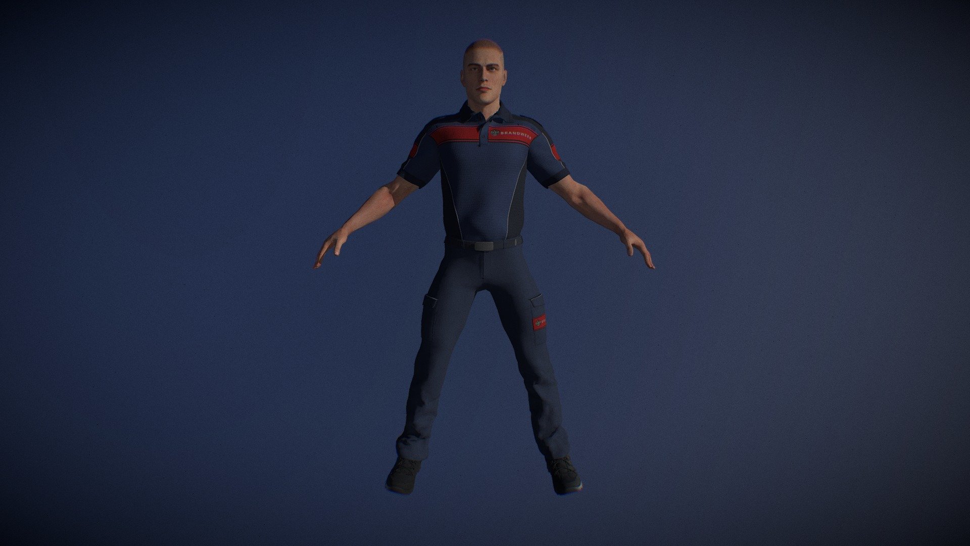 [UE4] Dutch Firefigher Brandwacht (Male) - Buy Royalty Free 3D model by SanForge Studio ...