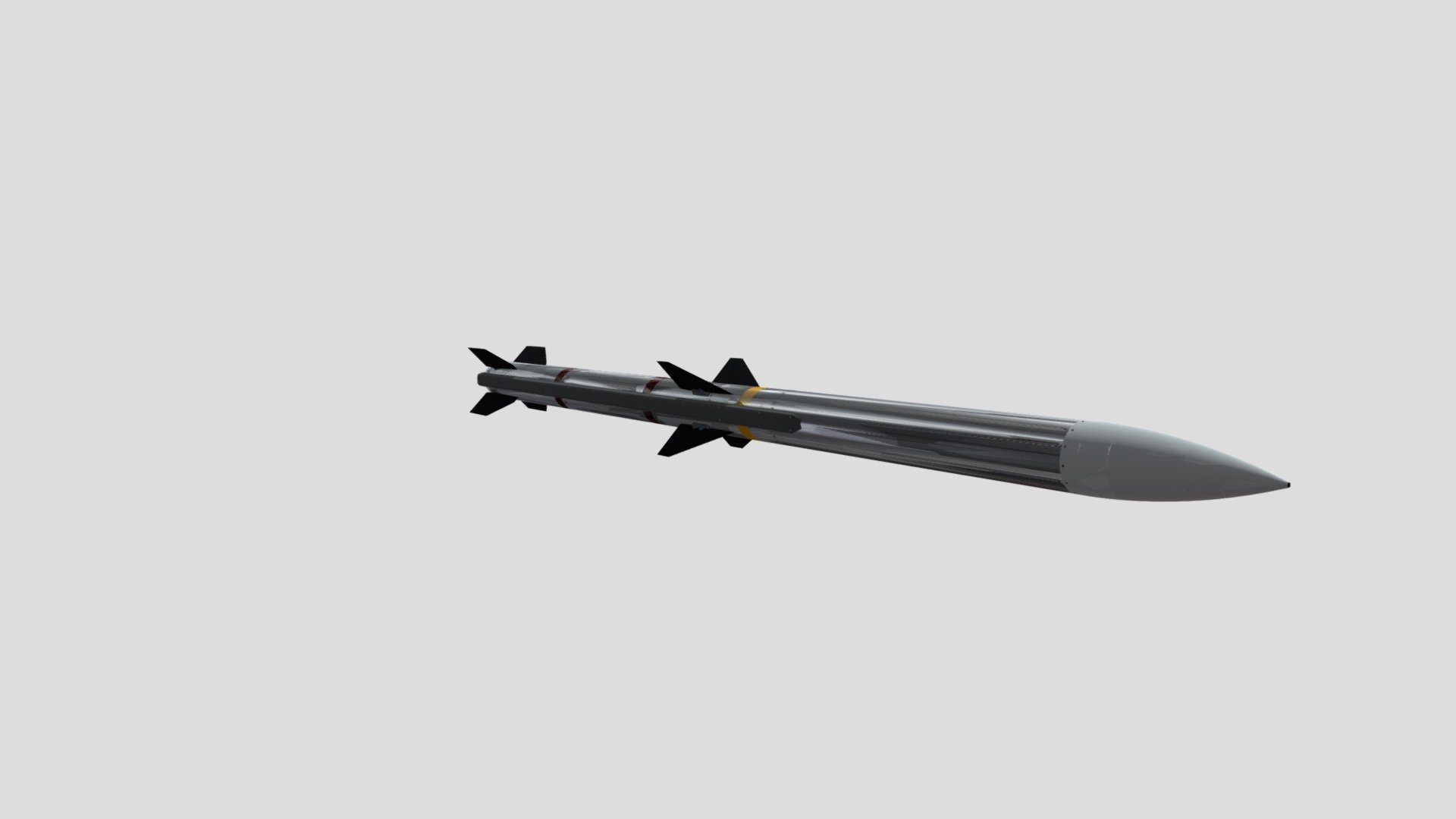 AMRAAM missile - 3D model by CourseDesign [afa9870] - Sketchfab
