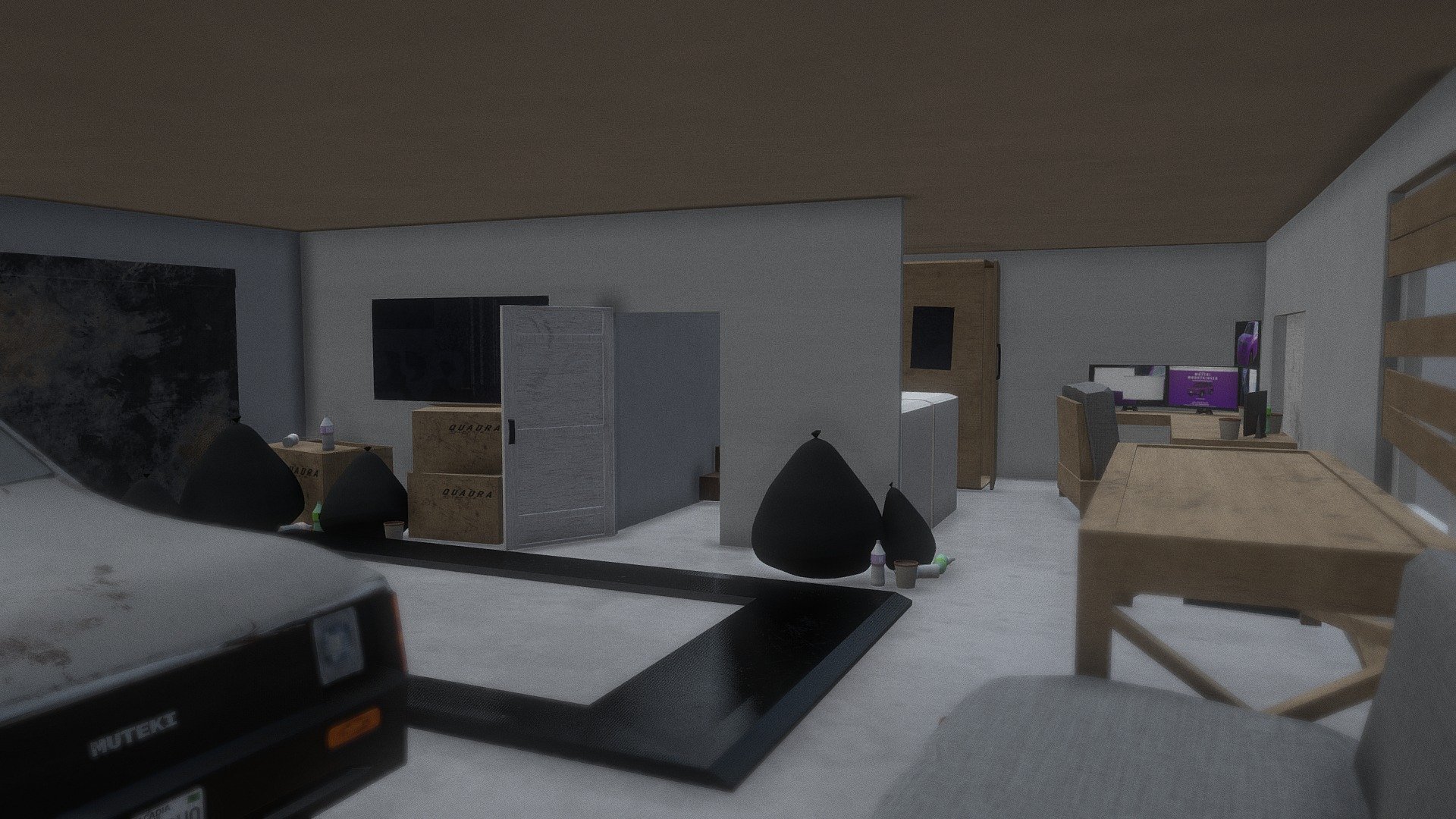 Garage Scene - Download Free 3D model by Scigh-on [afa9de0] - Sketchfab