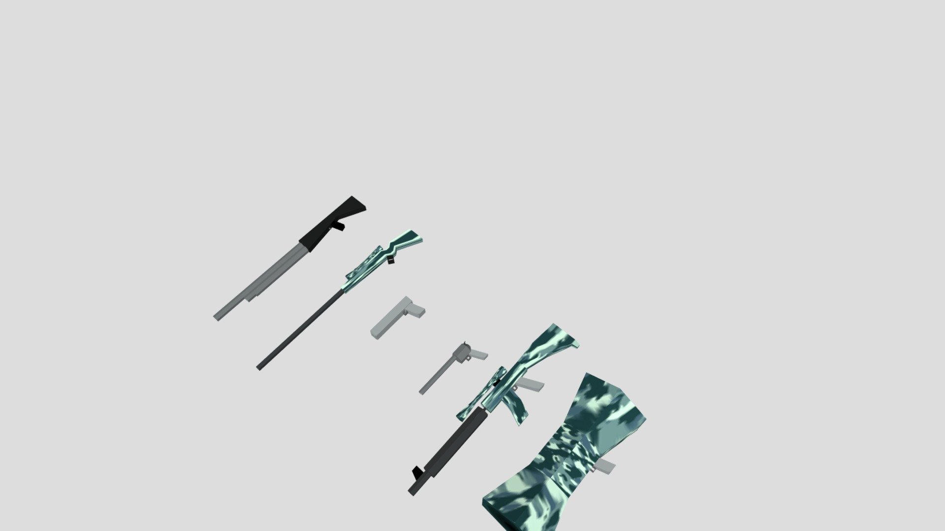 gun Pack - low poly - 3D model by LaprasAmigo [afaa181] - Sketchfab