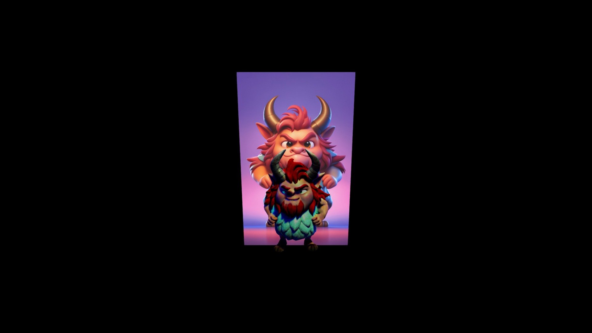 The Horned Monster The horned monster i - Download Free 3D model by ...