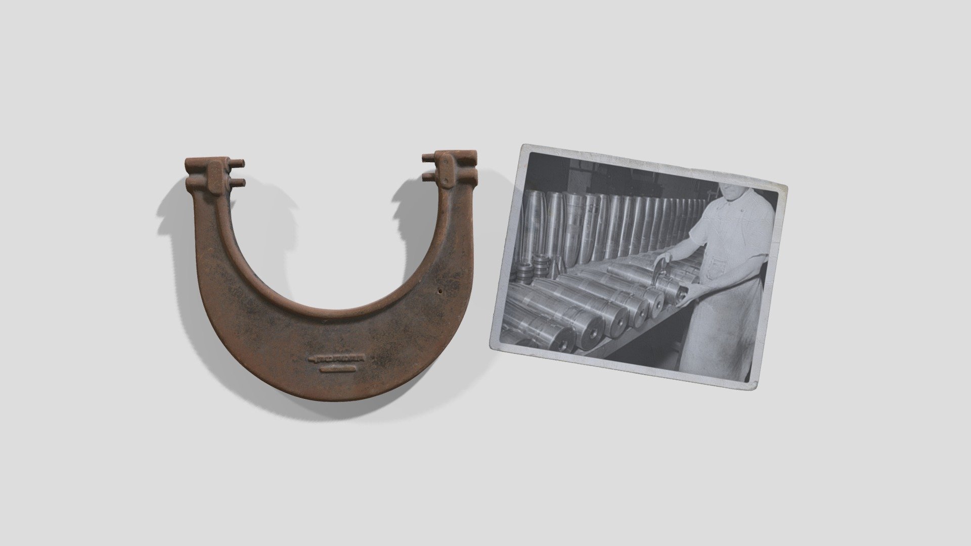 WWII Artillery shell caliper gauge - 3D model by Tommy Pengilley ...