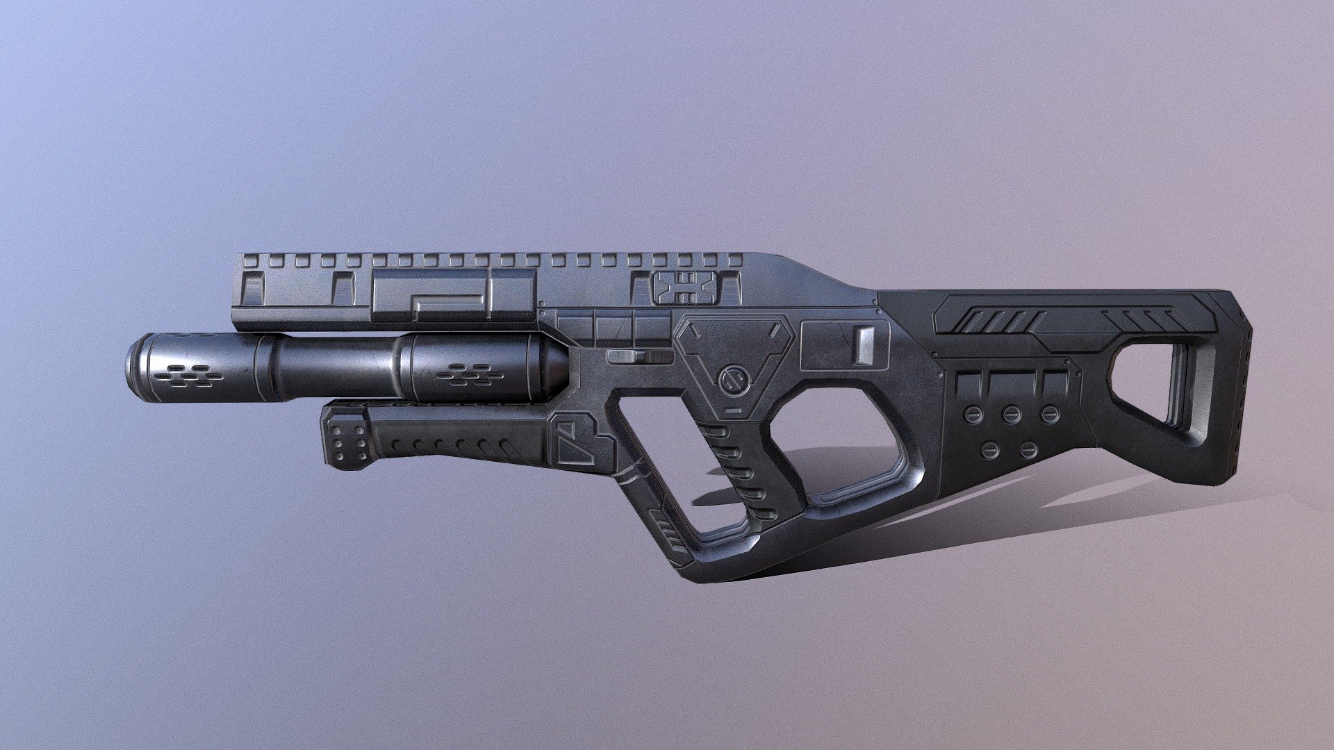 Laser Rifle - 3D model by Lynx88 [afb1d88] - Sketchfab