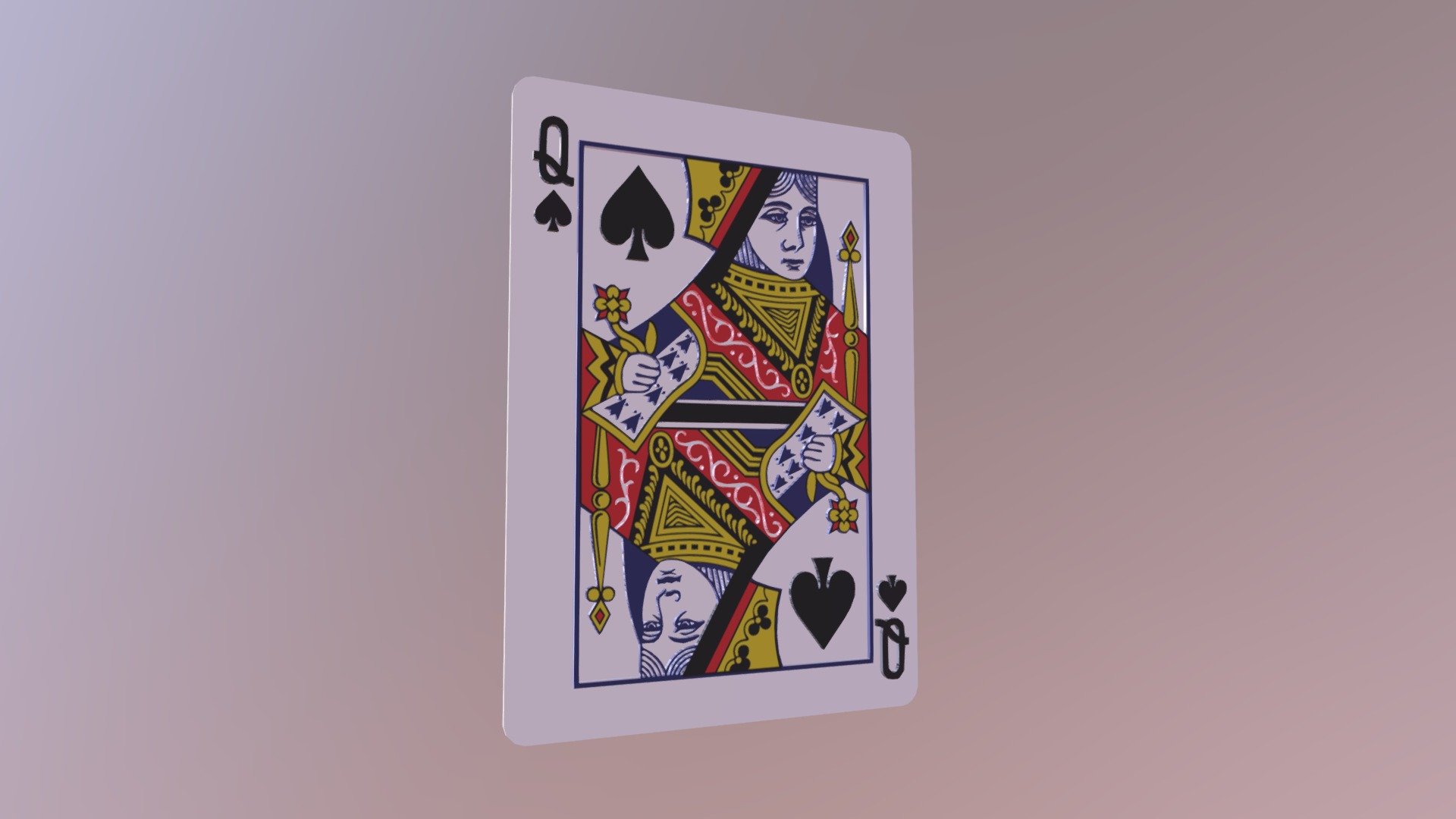 Queen of Spades - 3D model by Fakush [afb45f4] - Sketchfab