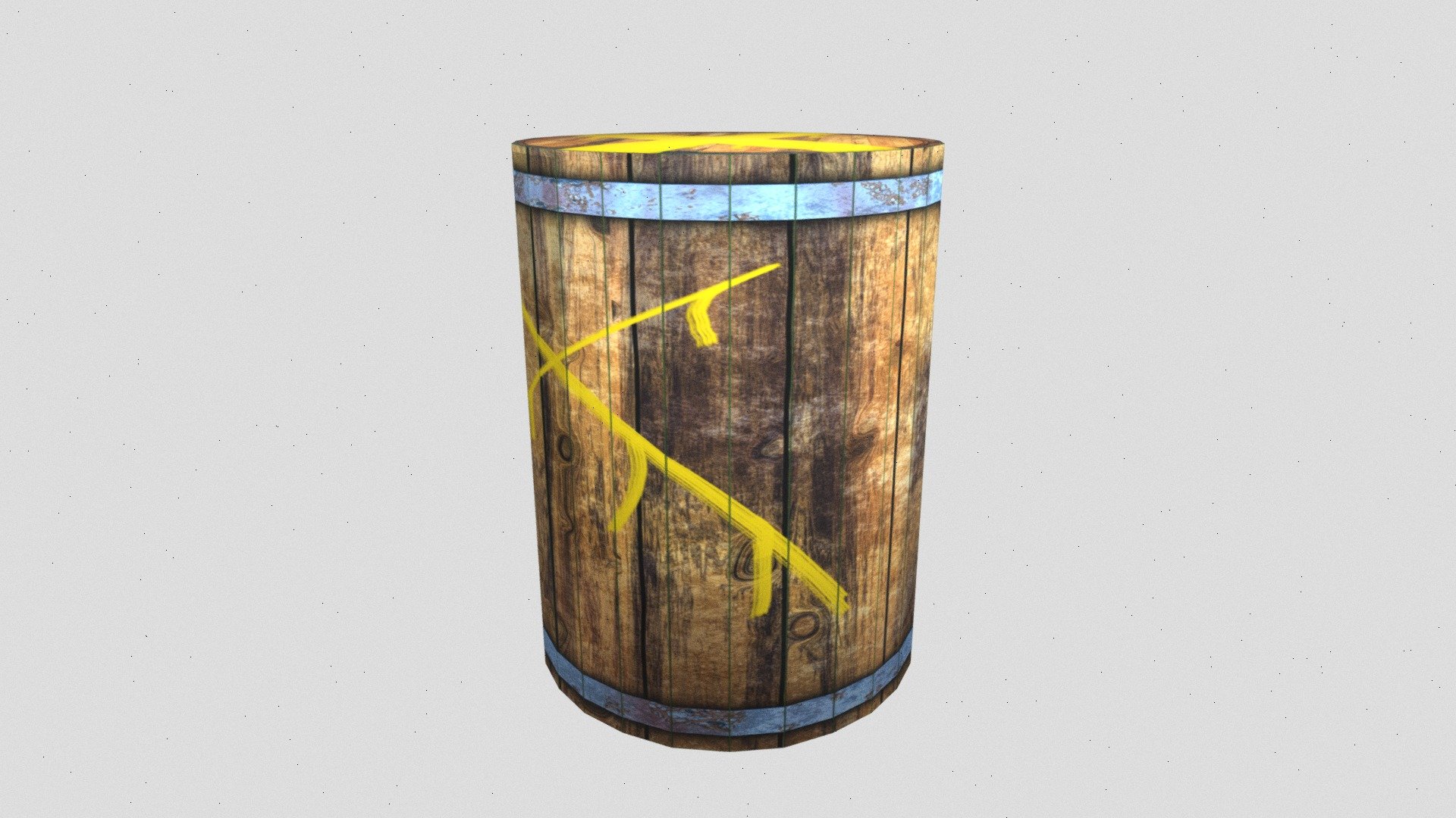 Dreaded Yellow Paint Barrel - Download Free 3D model by TmBennett ...