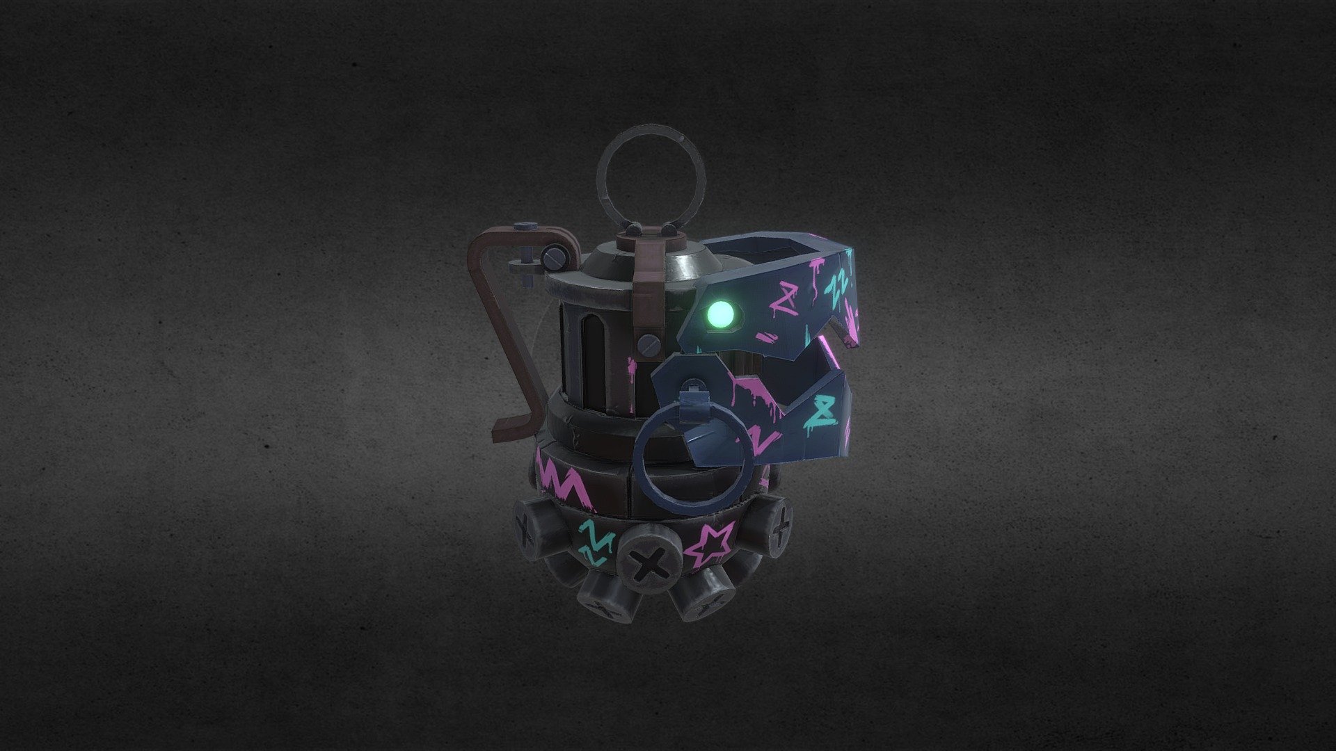 Jinx Chomper Grenade - 3D model by lucynhardie [afb72c5] - Sketchfab