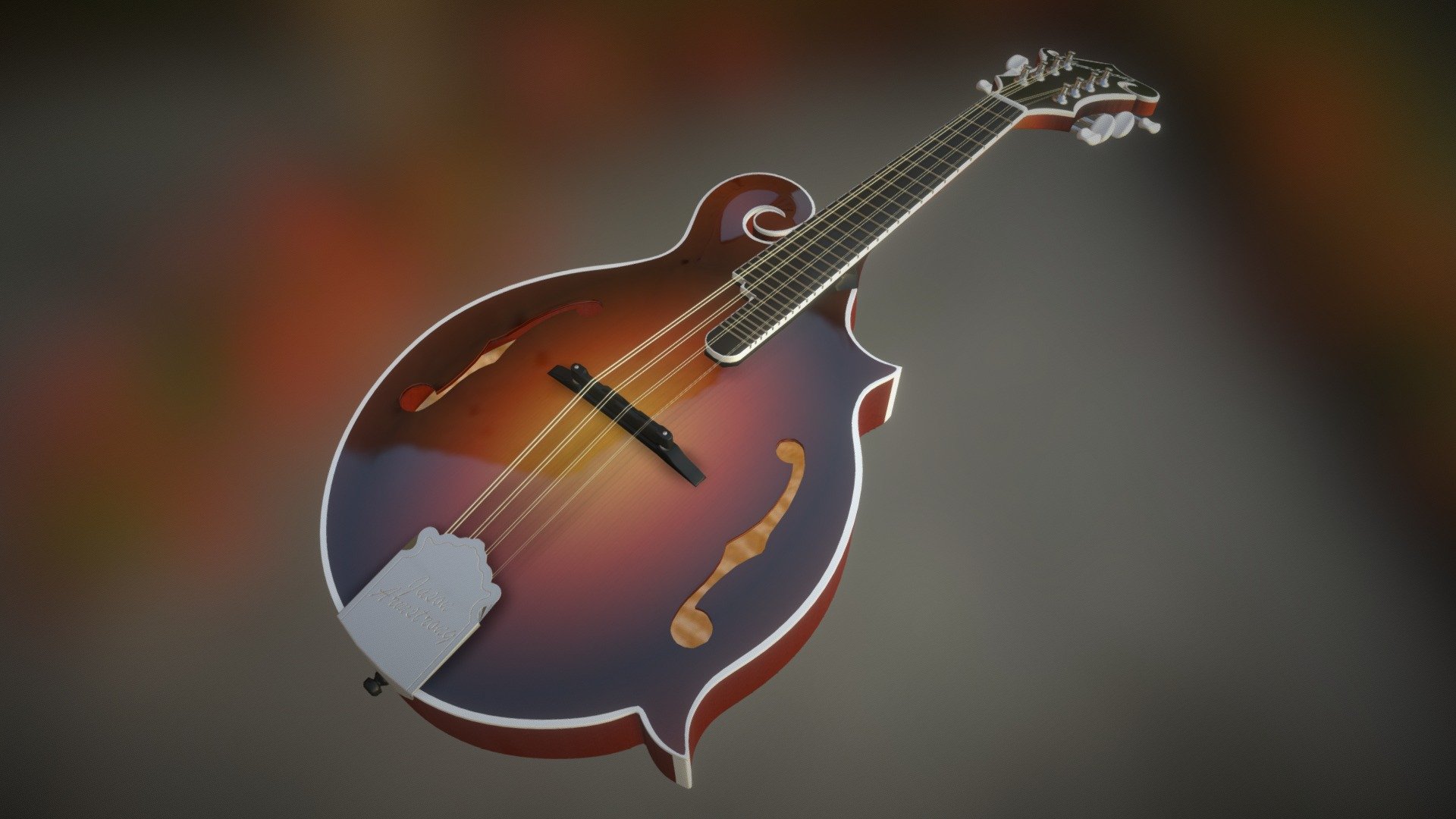 F-style-mandolin - Download Free 3D model by jparm2 [afb969a] - Sketchfab