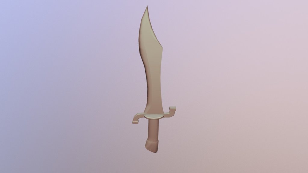 Low-Poly Dagger Design in Maya - 3D model by Laura Wollner ...