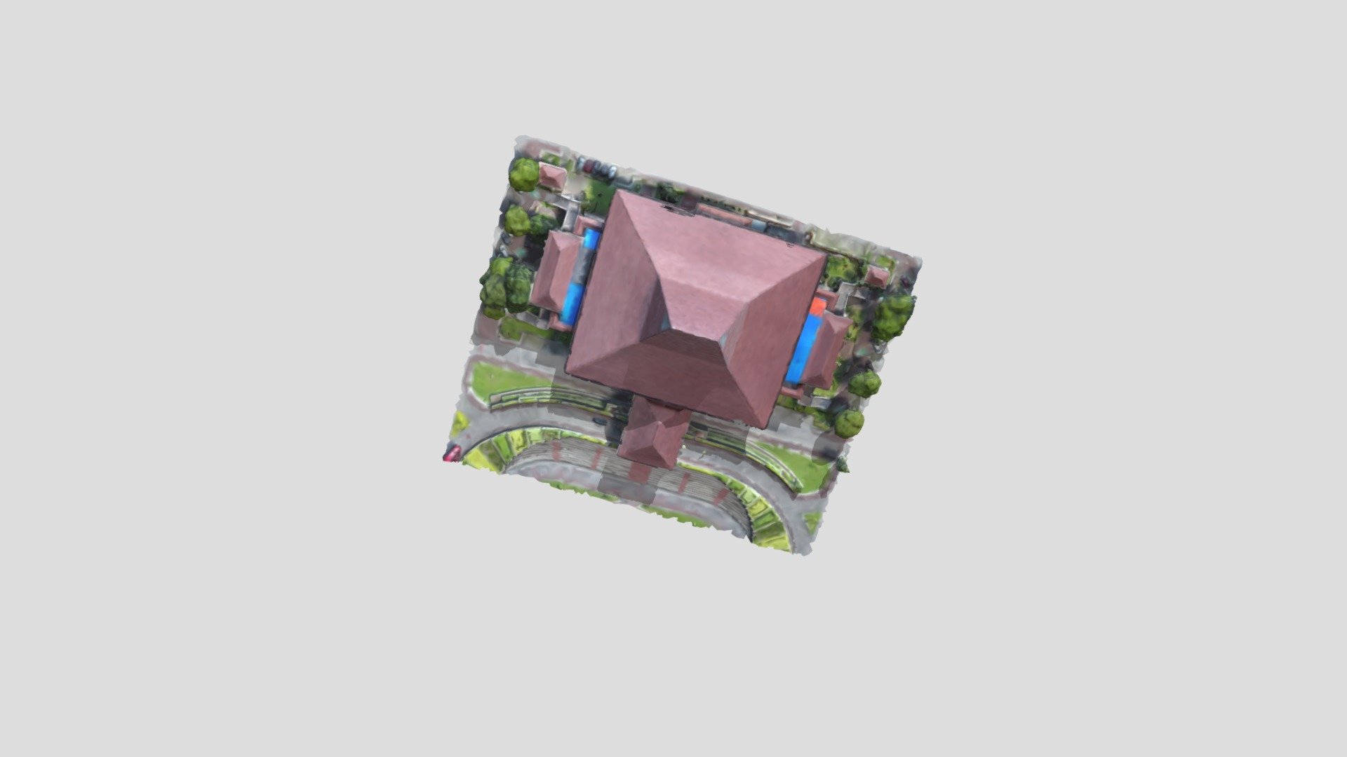 Model 3D Grha Sabha Pramana UGM - Download Free 3D model by ...
