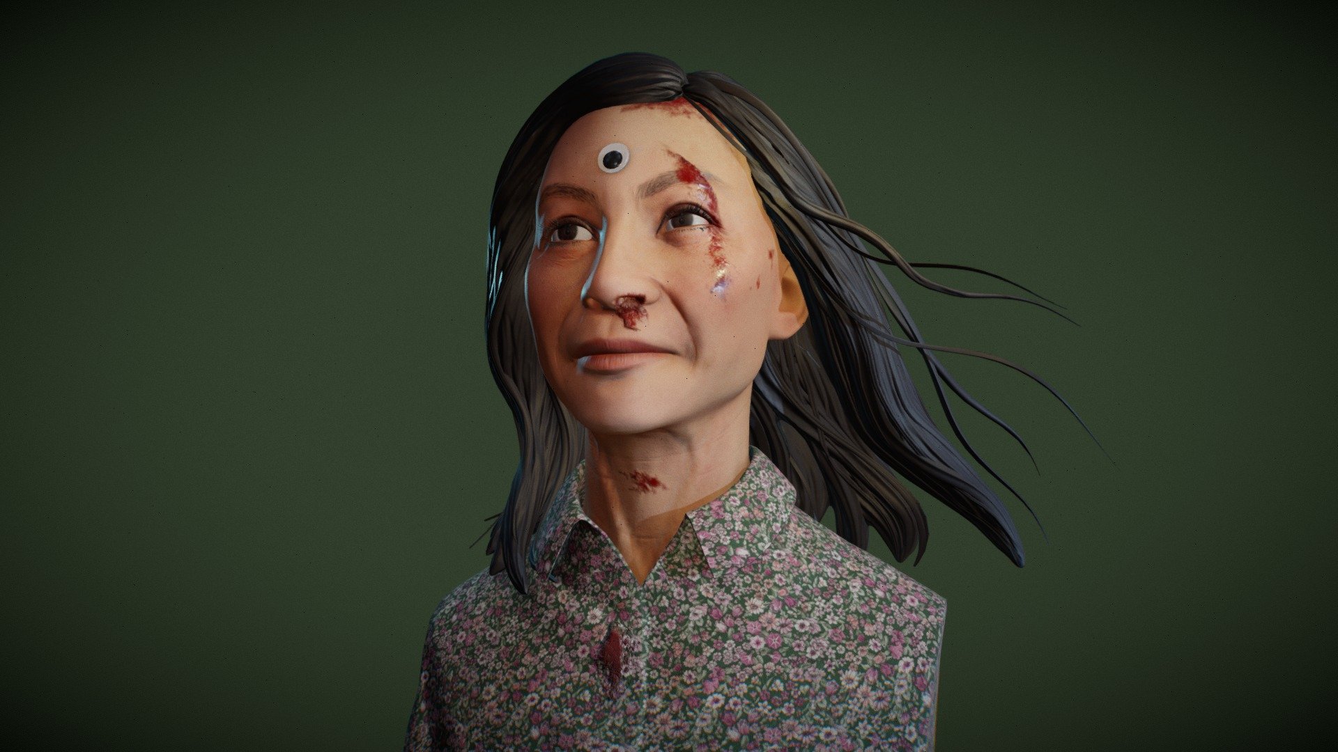 Evelyn Wang / Michelle Yeoh Realtime Head - 3D model by r4iny [afbefa1 ...