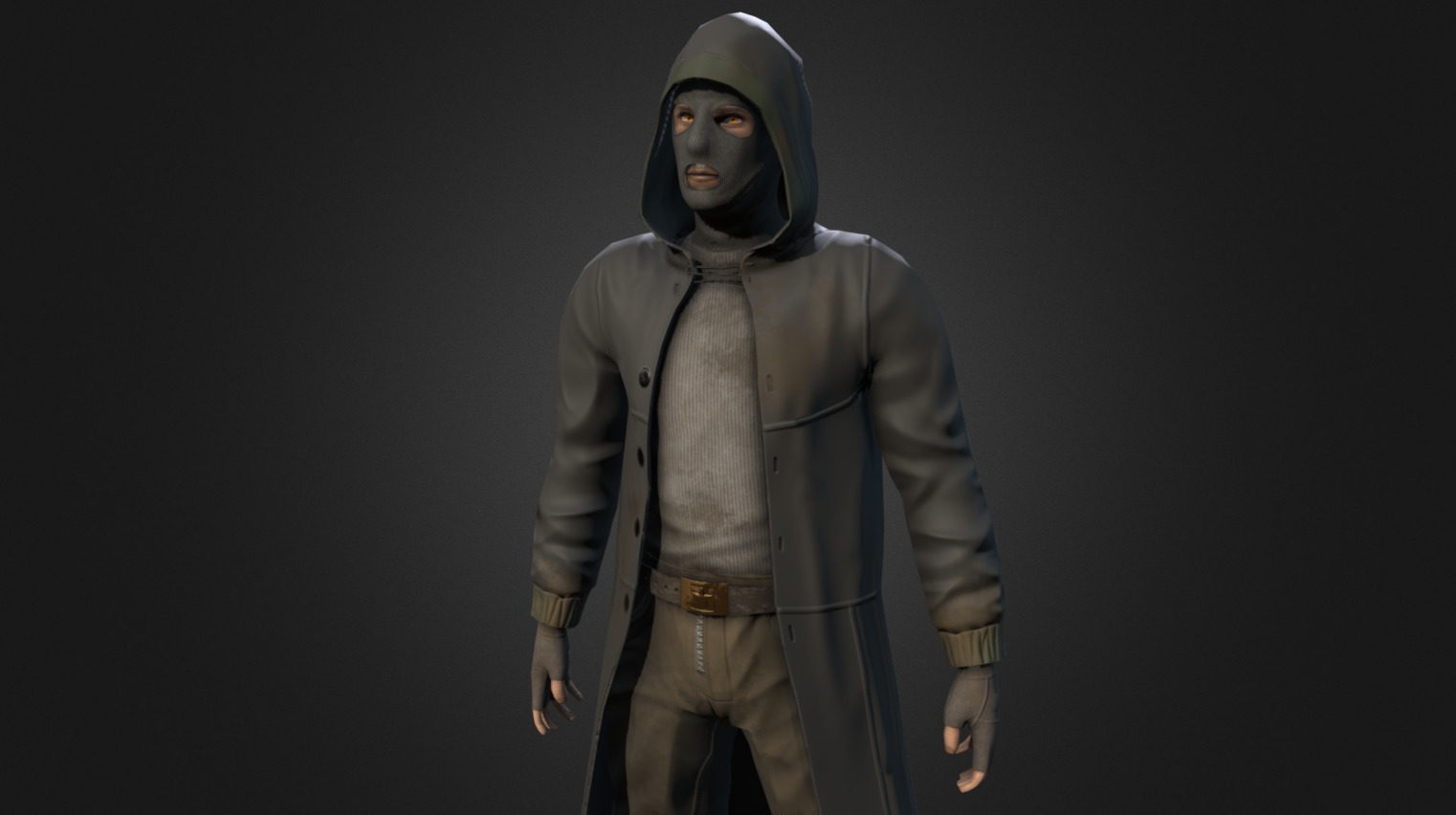 S.T.A.L.K.E.R.-Inspired Game Character - 3D model by Michael Makivic ...