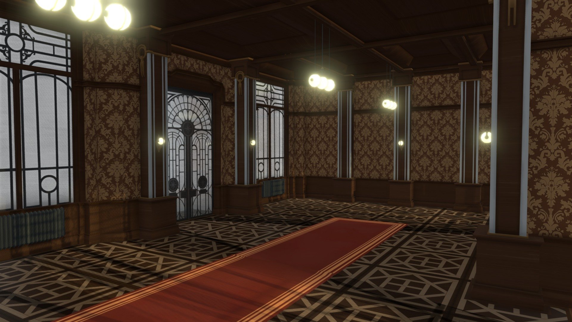 07 - Hallway - 3D model by lwynne4 [afc1024] - Sketchfab