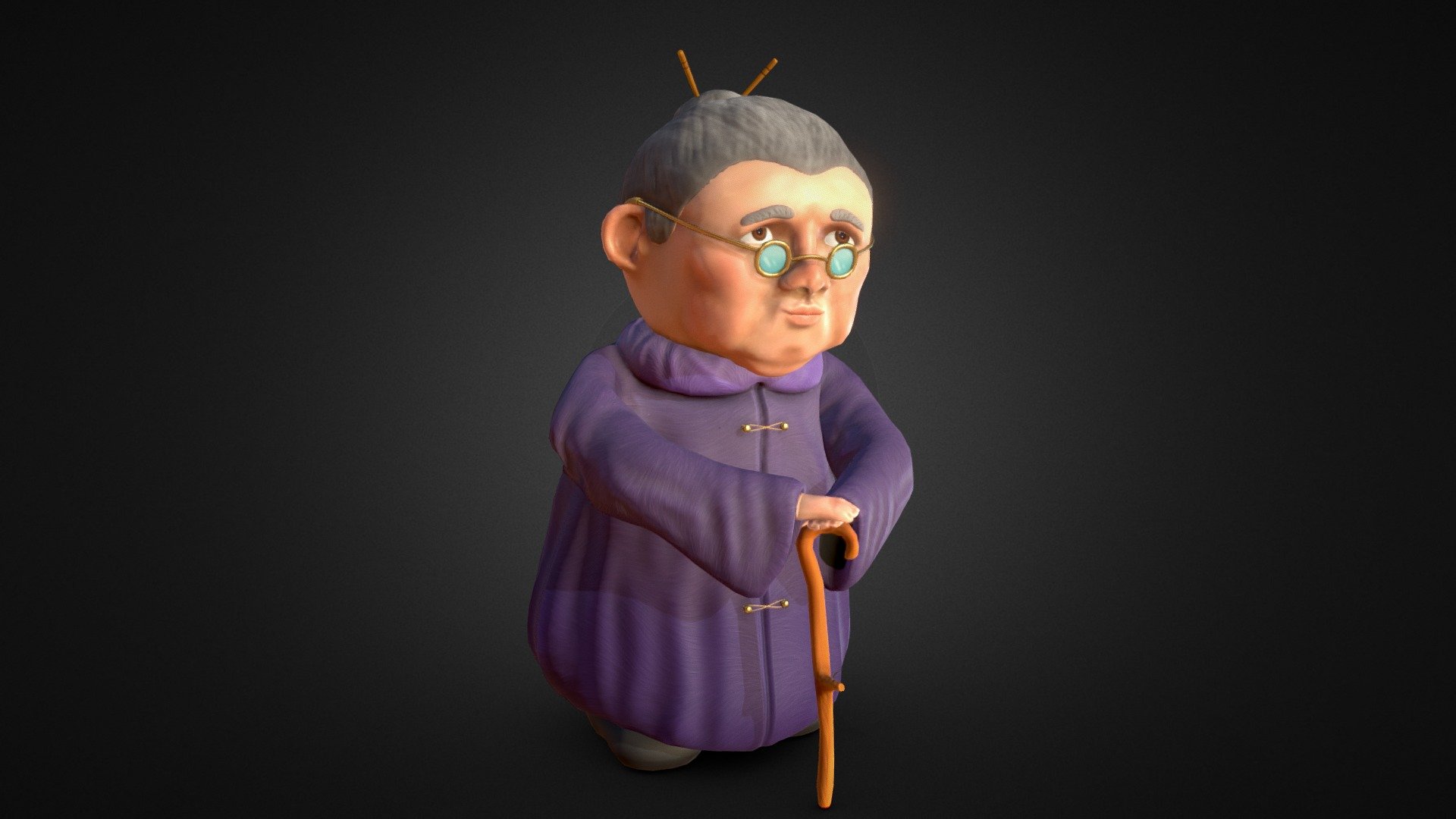 Stylized Grandma - Download Free 3D model by BartekHere [afc669e ...