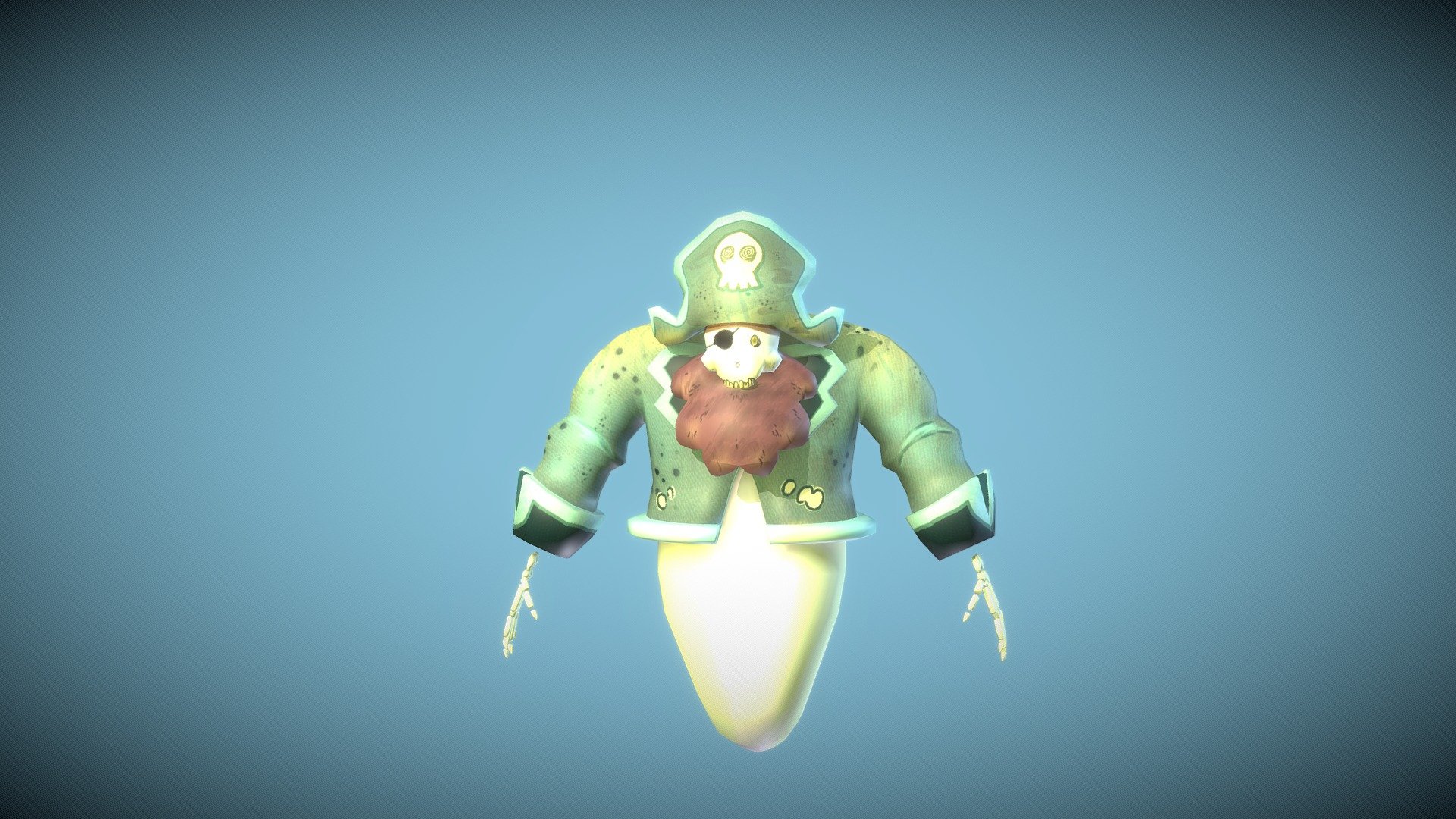 Ghost Pirate Captain - 3D model by Rafe (@rafemanga) [afc9000] - Sketchfab