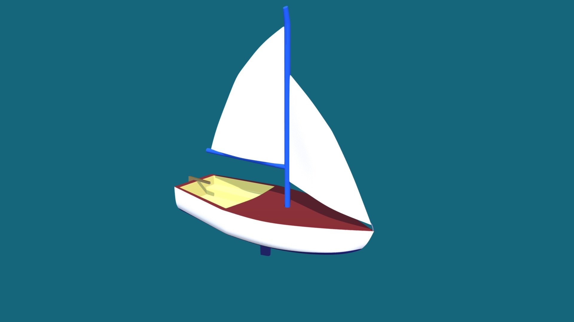 Sail Boat LOD1 - 3D model by FranciscoFullSail (@FranciscoMateo ...
