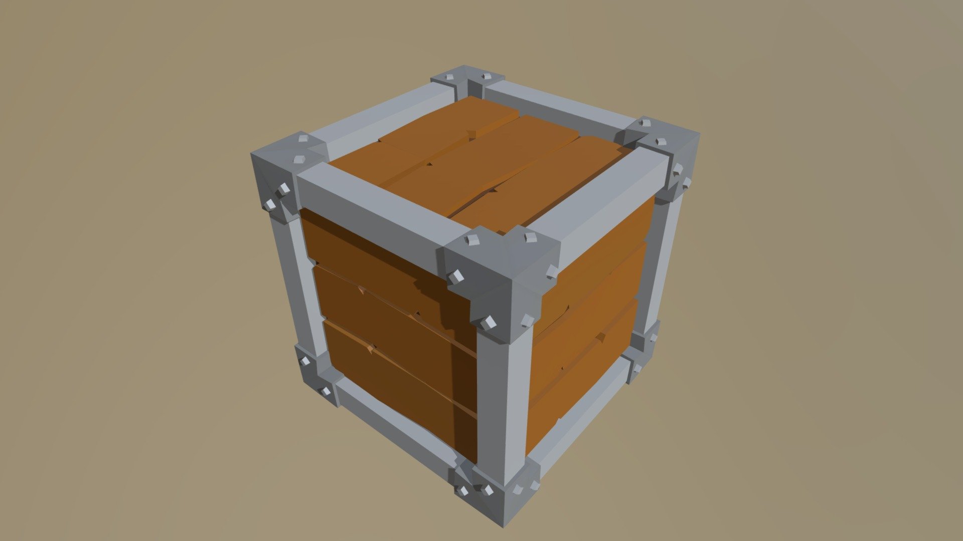 Low poly box - 3D model by faucehierro [afcbf5d] - Sketchfab