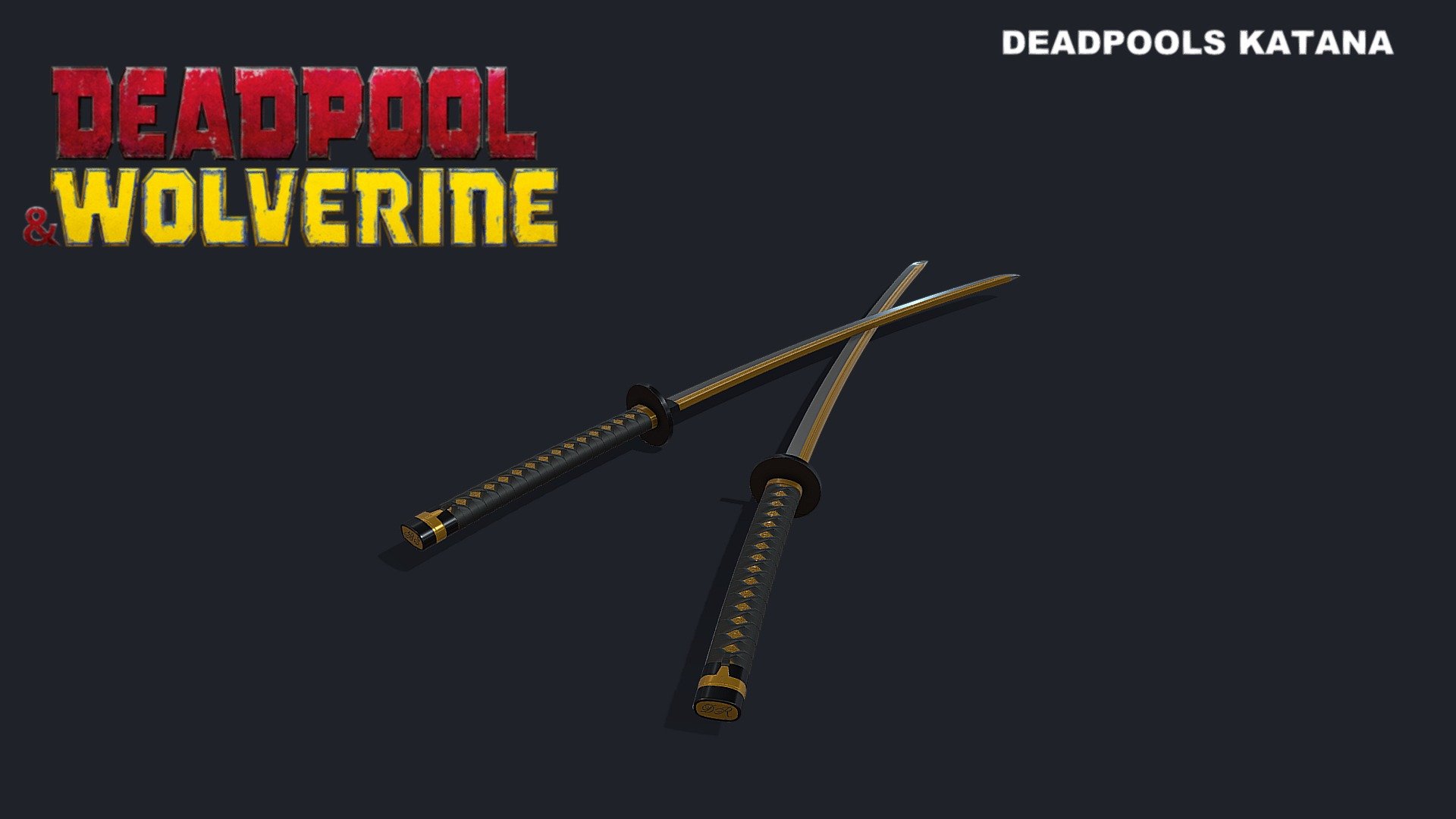 Deadpool 3 Katana - 3D model by paulelderdesign [afcc142] - Sketchfab