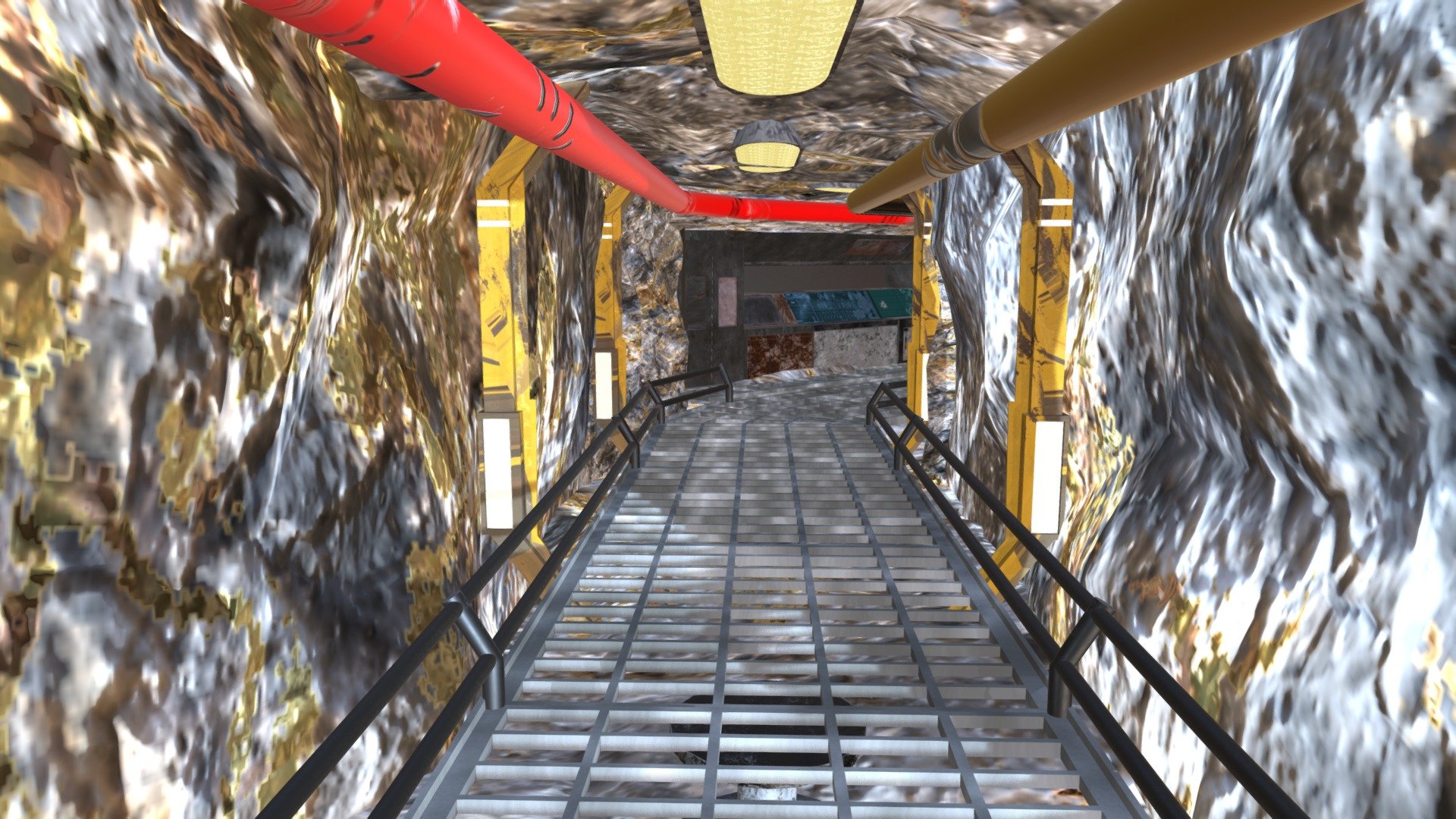 Mine Hallway - 3D model by Becky Snell (@BjTrammel) [afcc973] - Sketchfab