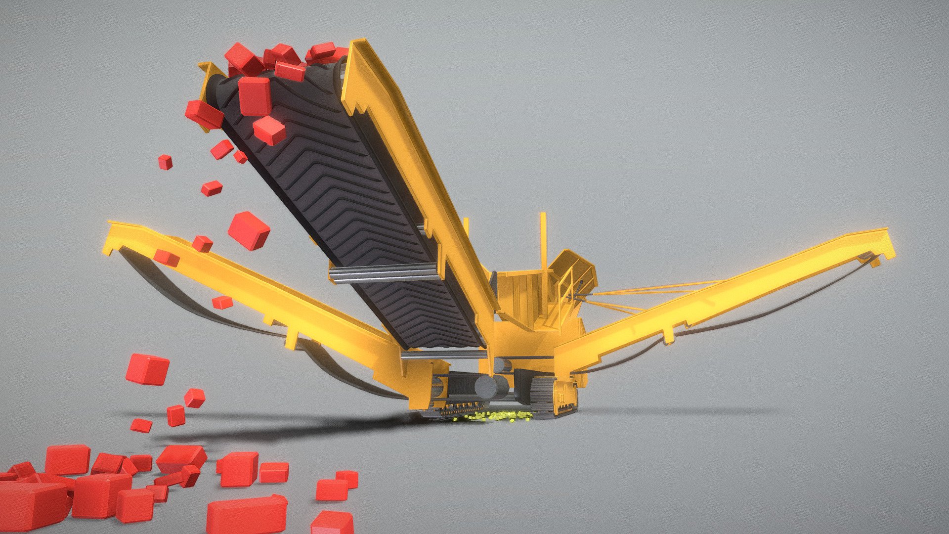 Mobile Screening Plant (WIP-4) - 3D model by VIS-All-3D (@VIS-All ...