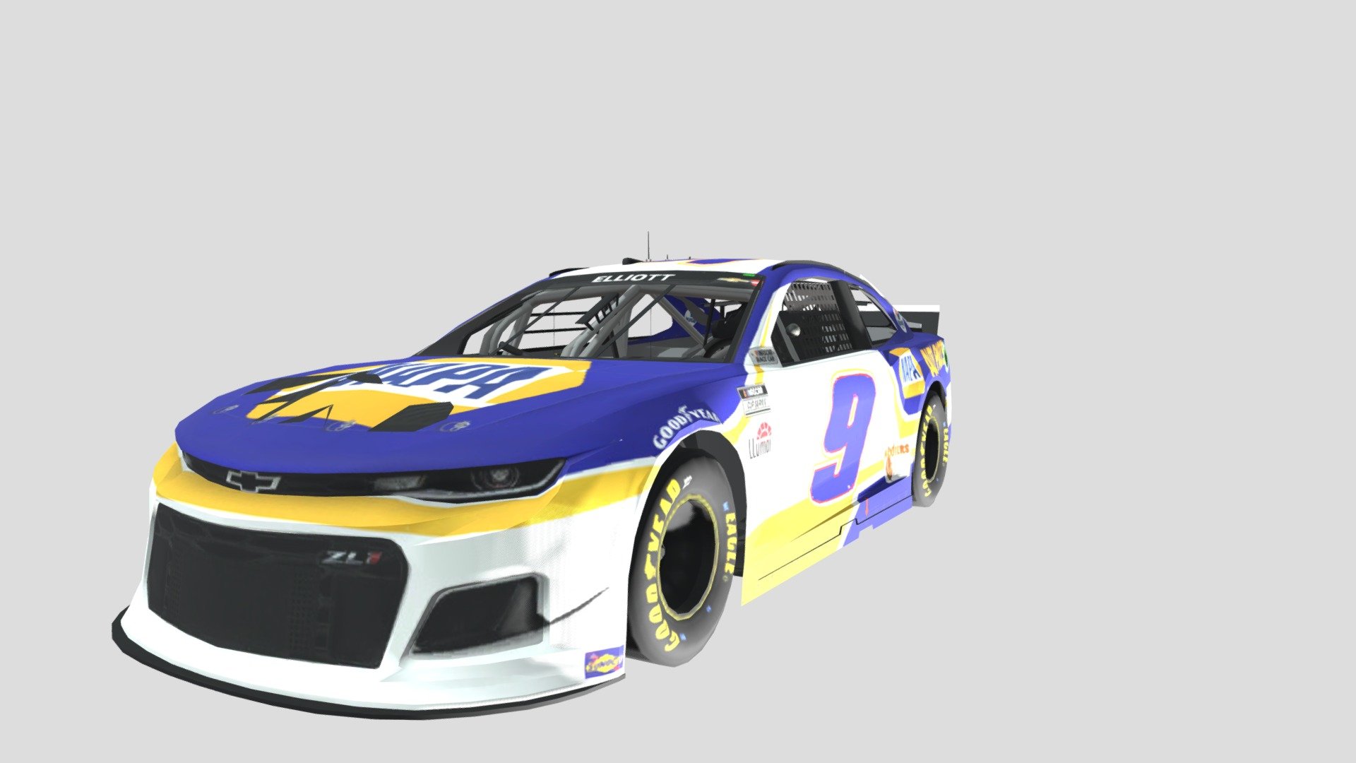 Chase Elliot #9 Chevrolet Camaro (Nascar) - Download Free 3D model by ...