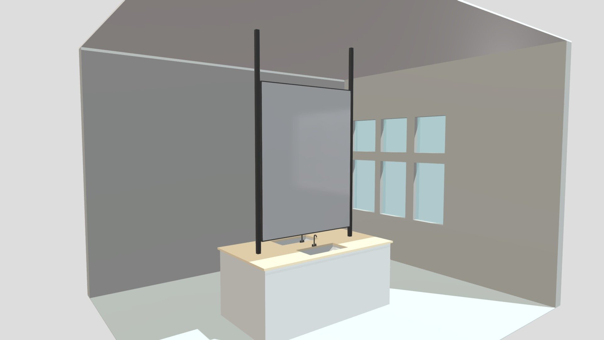 Bathroom Mirror Structure - TB High Rock Lot 96 - Download Free 3D ...