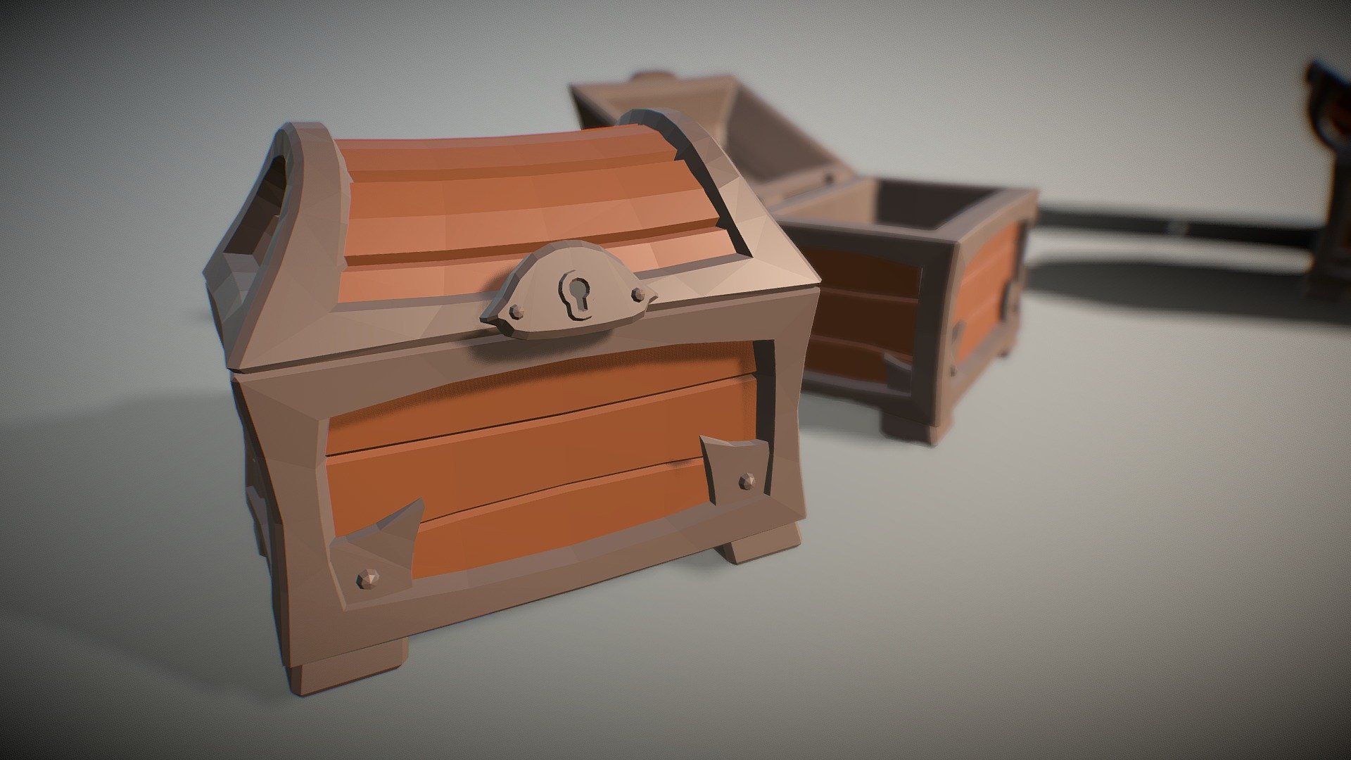 Treasure Chest 1 - Low Poly - Download Free 3D model by __FAS__ ...