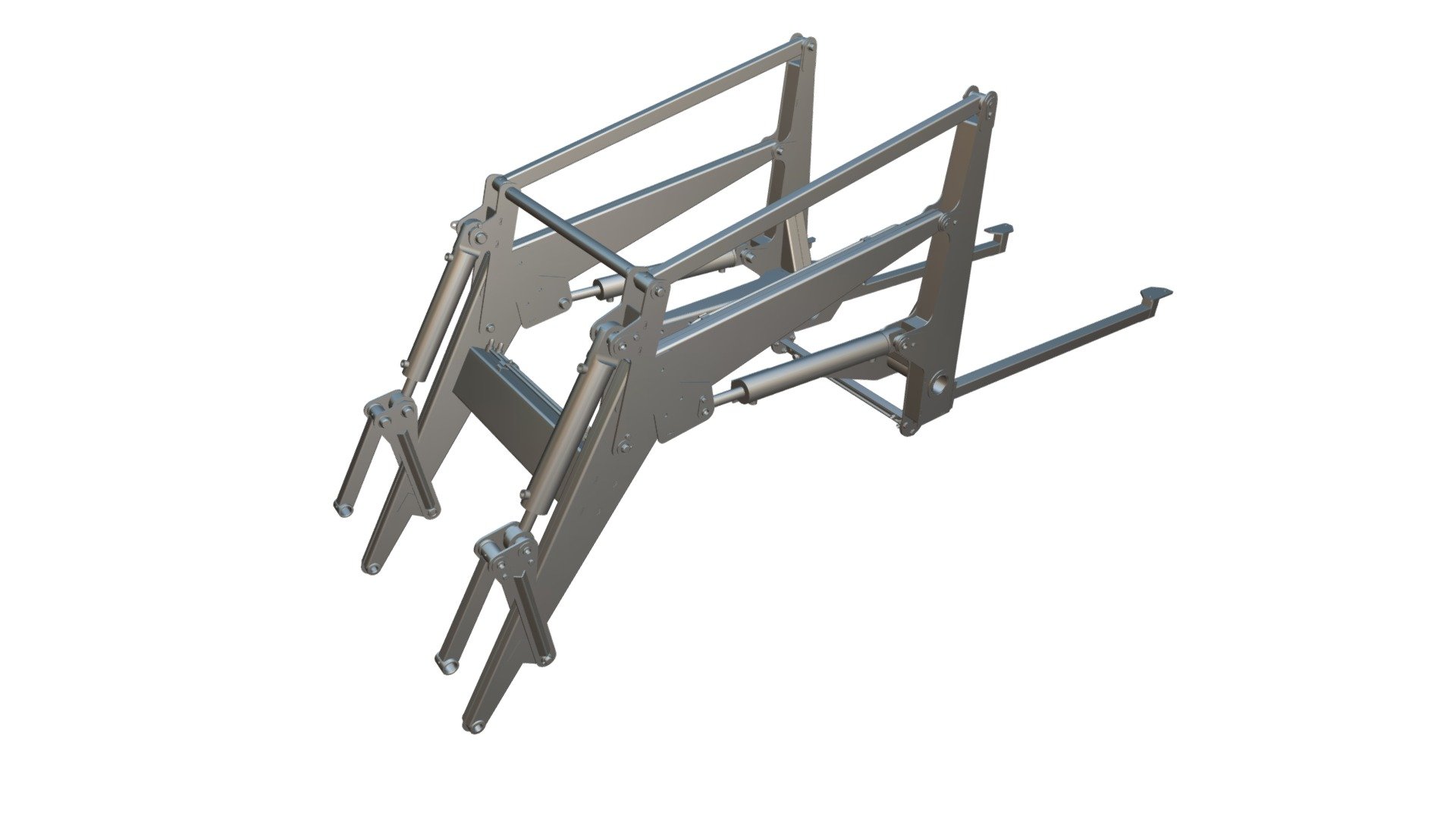 Погрузчик ПКУ-0,9.Front loader - 3D model by plunger [afd0ef6] - Sketchfab