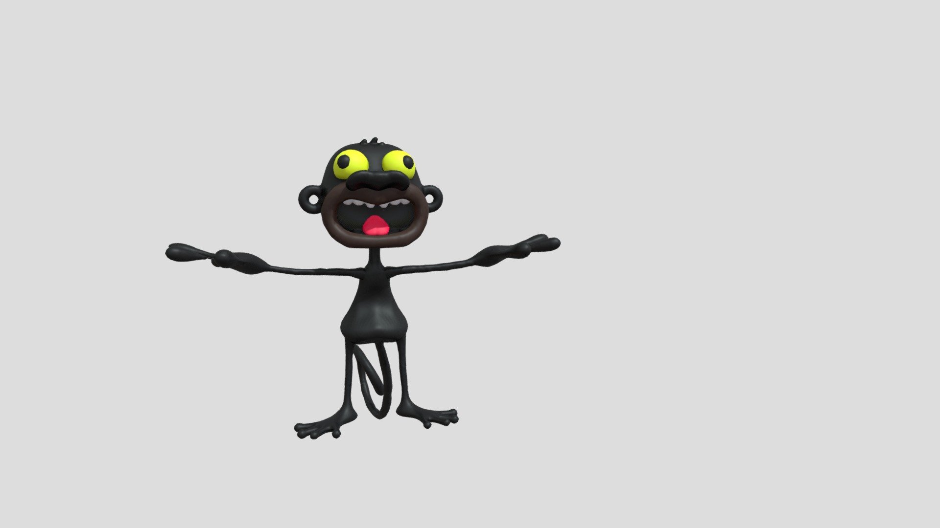 Monkey Character Design - Download Free 3D model by ozgurcan.ozdamar ...