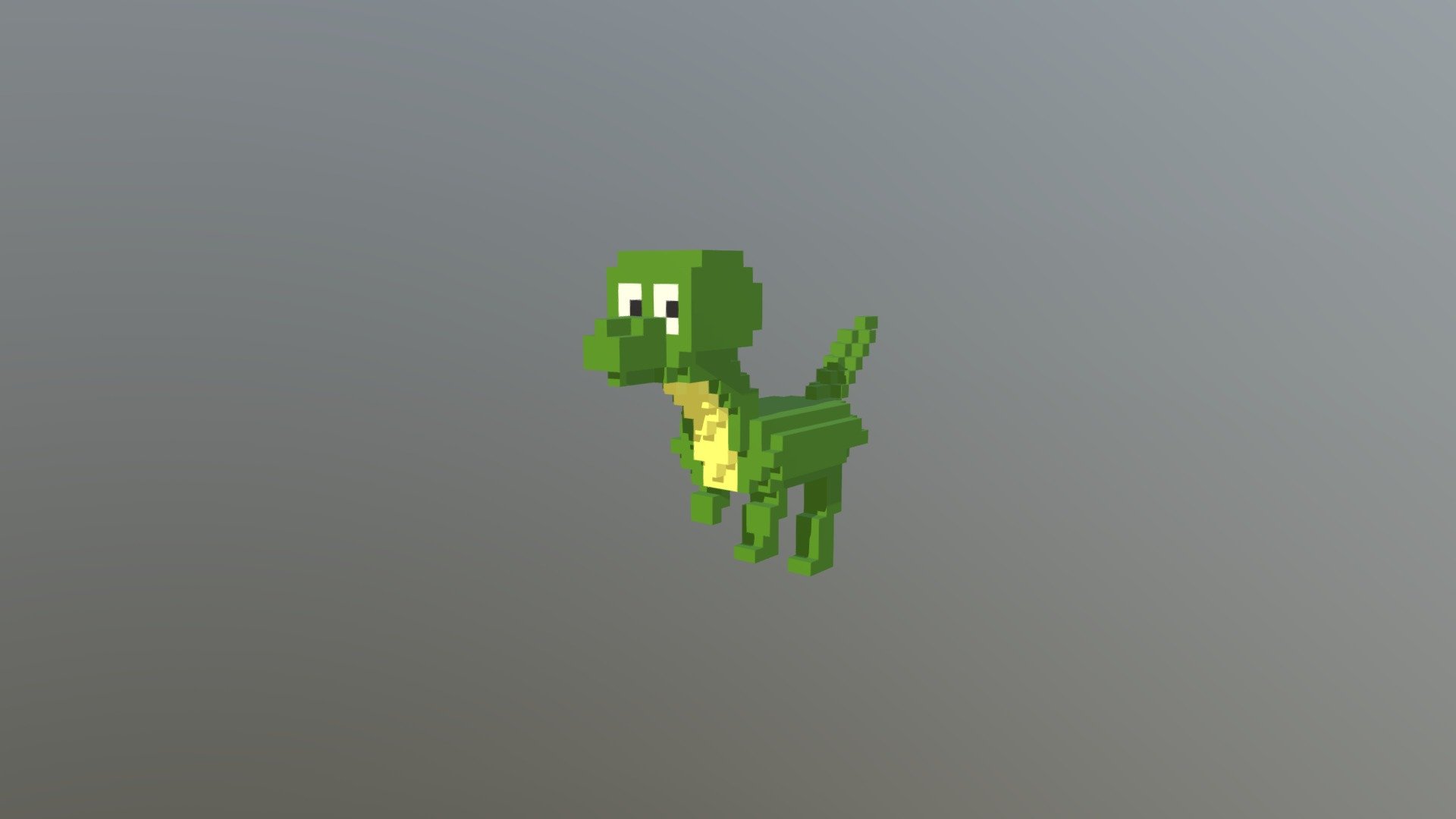 Dinosaur pixelated - 3D model by GDC27 [afd3a61] - Sketchfab