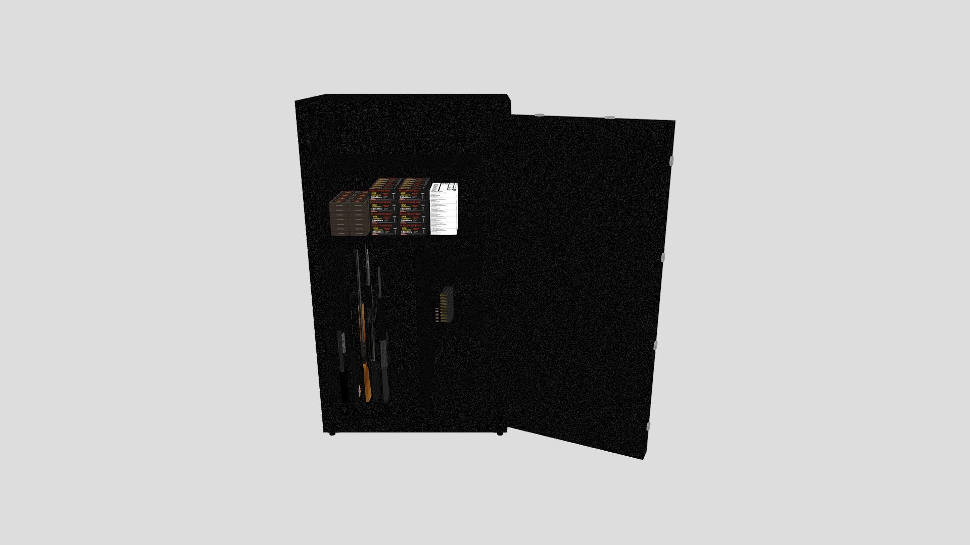 Low Poly Full Gun Safe - 3D model by Forwardnow27 [afd6c1b] - Sketchfab