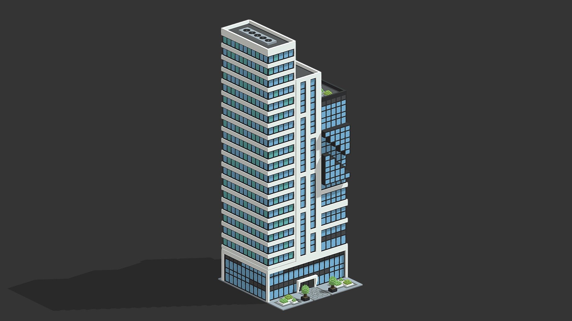 Voxel Triple Tower - Buy Royalty Free 3D model by SHUBBAK [afd7413 ...