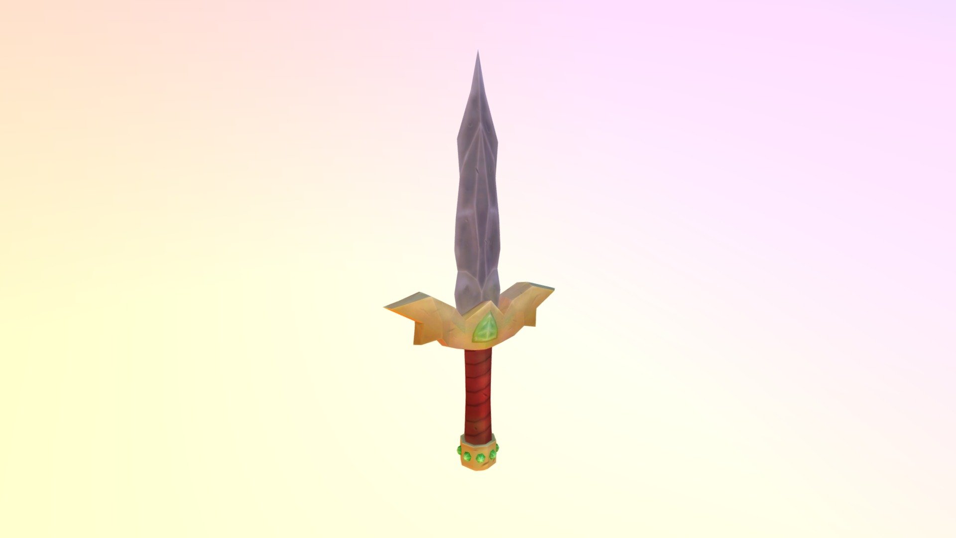 Low Poly Stylished Dagger - 3D model by vyscko [afd791e] - Sketchfab
