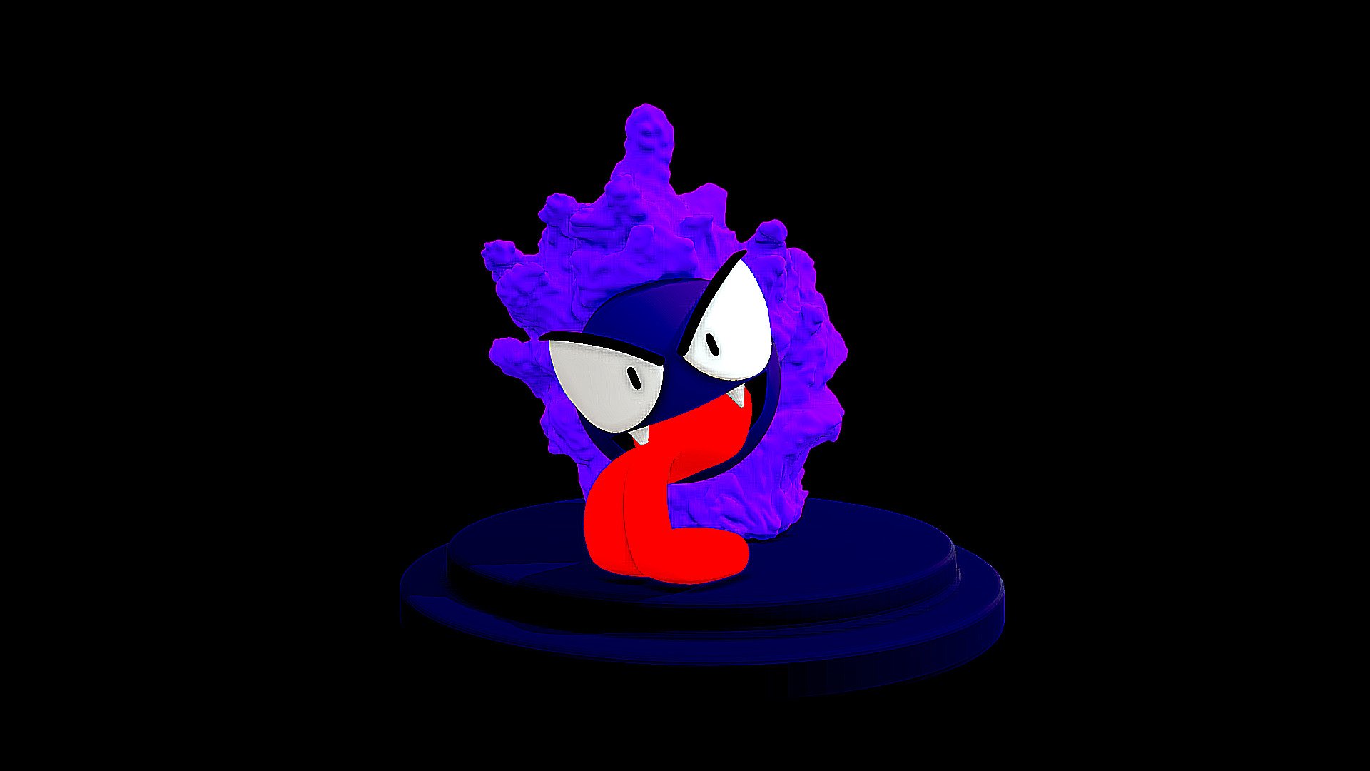 Gastly Pokémon - 3D model by Geohcalis [afd9283] - Sketchfab