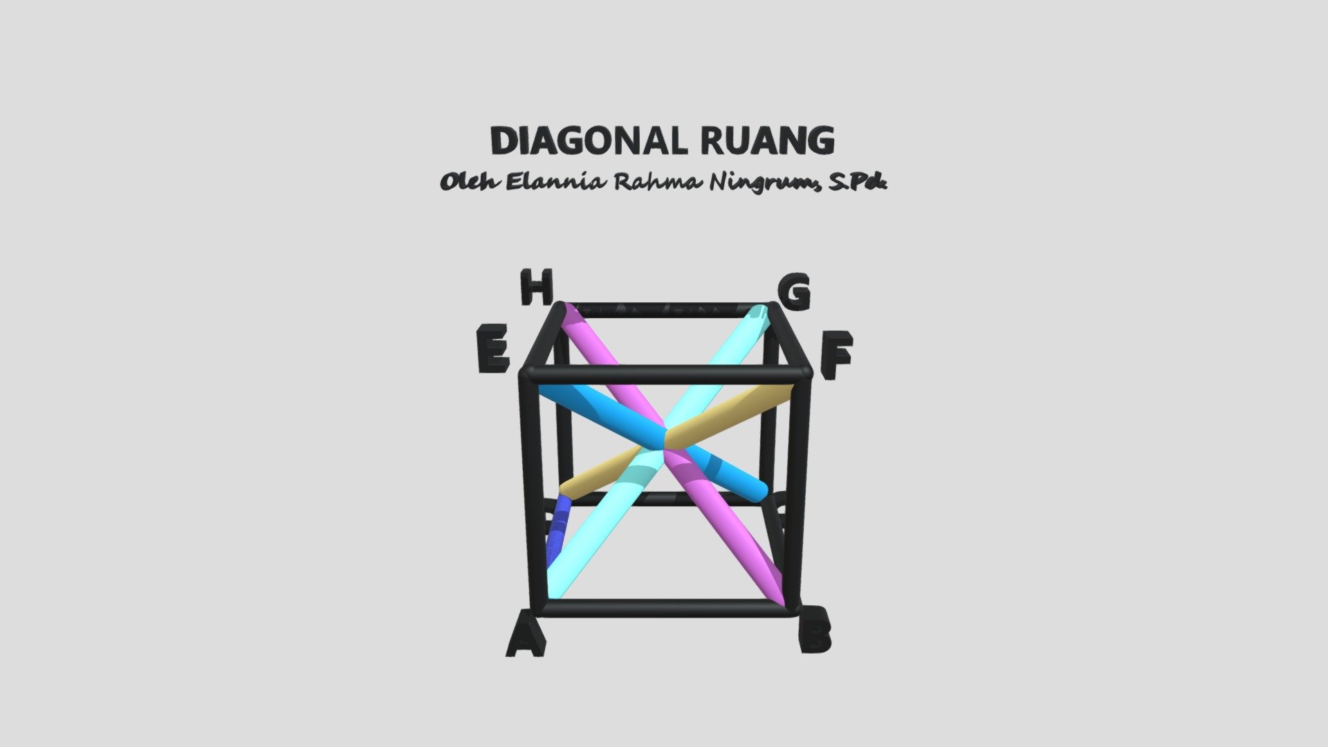 DIAGONAL RUANG KUBUS - 3D model by Elannia Rahma Ningrum,S.Pd ...