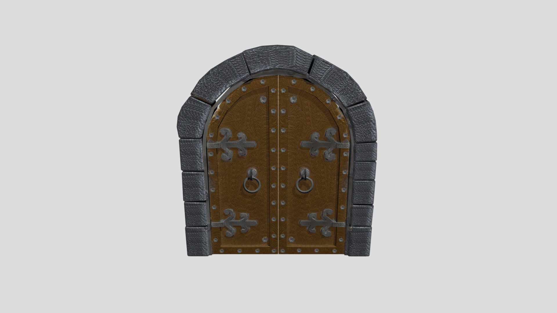 Medieval door - 3D model by marcvinic.terrones [afd9f8d] - Sketchfab