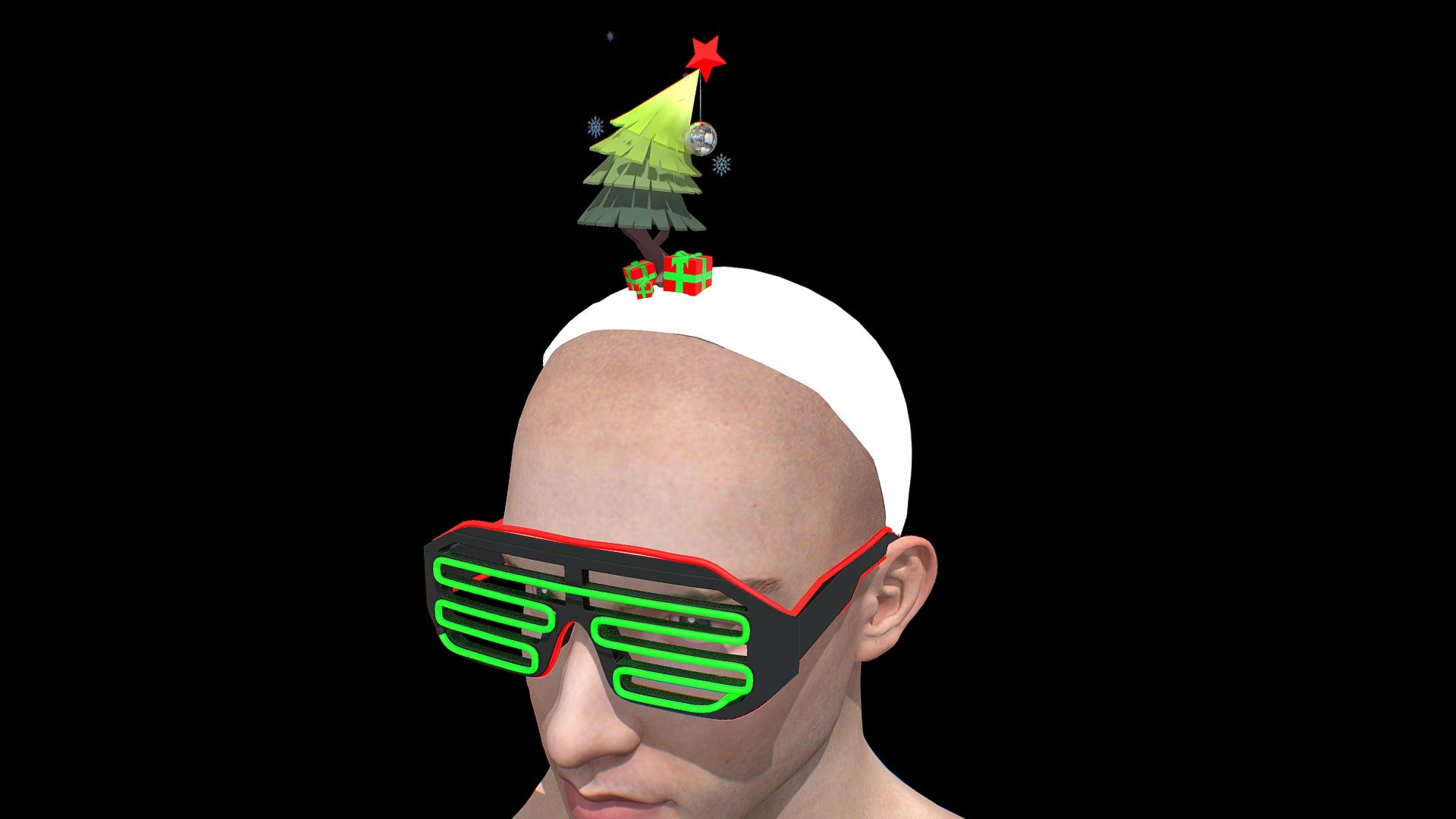 Funny Christmas Mask 2 - Buy Royalty Free 3D model by arloopa [afd9ff7 ...