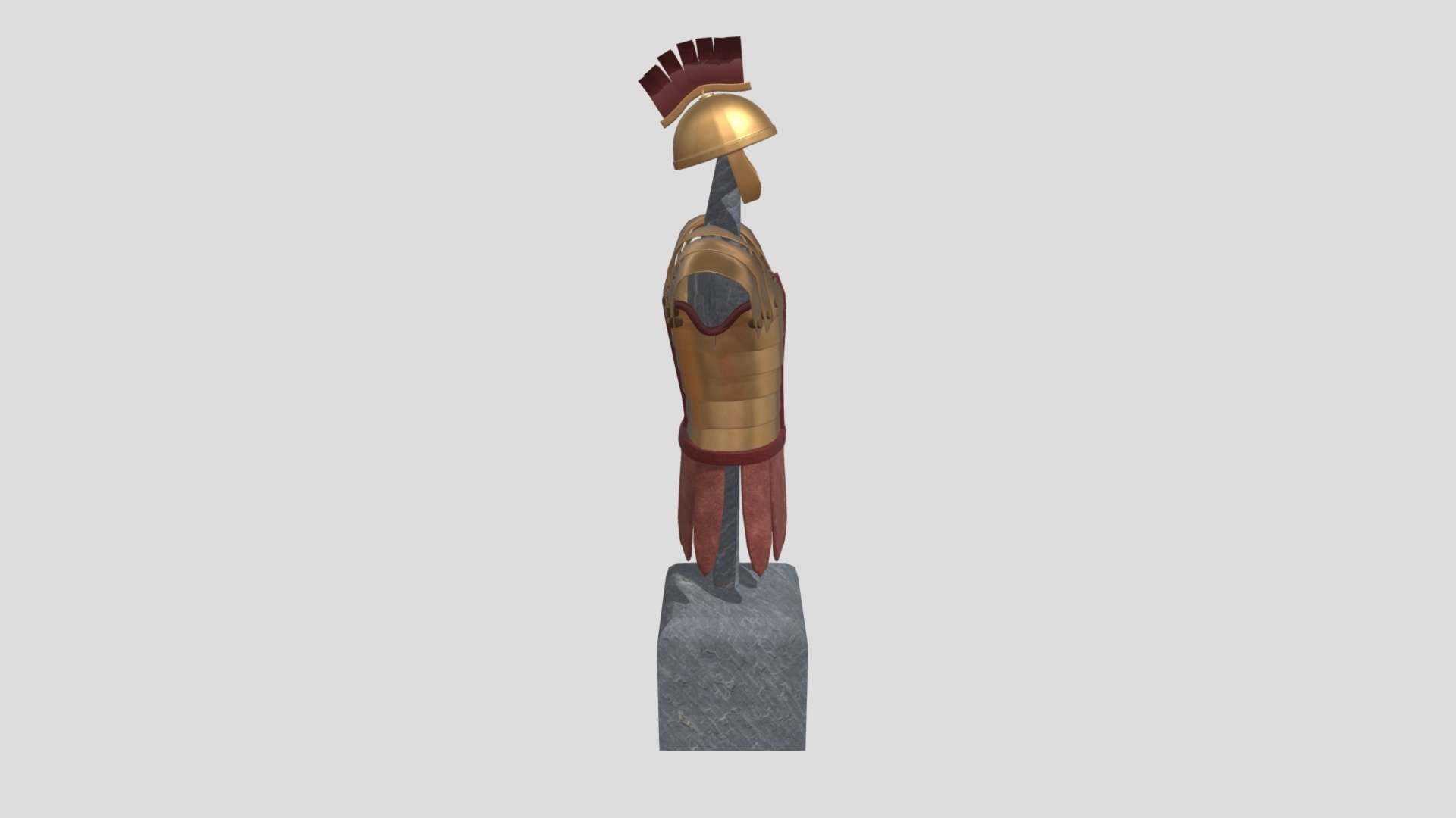 roman armor with stand - Download Free 3D model by aven ...