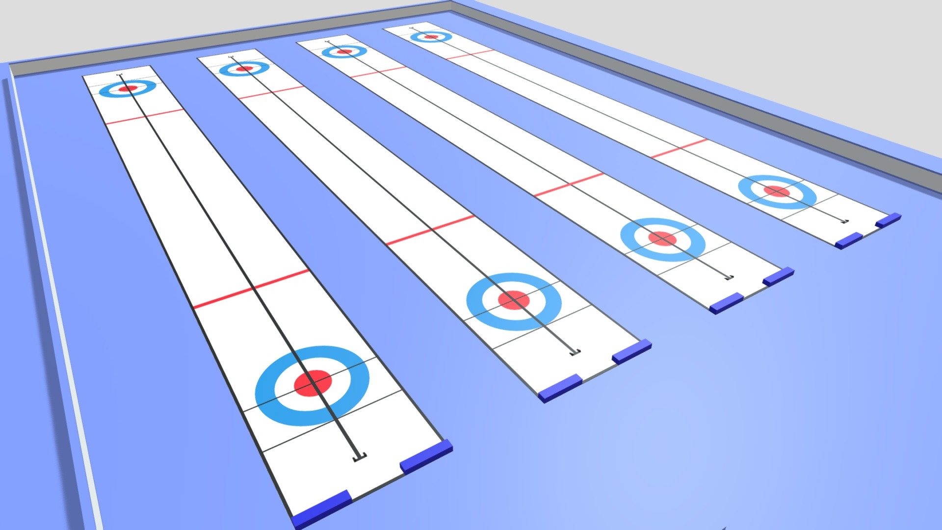 Cartoon Curling Rink - Buy Royalty Free 3D model by Philip Storm ...