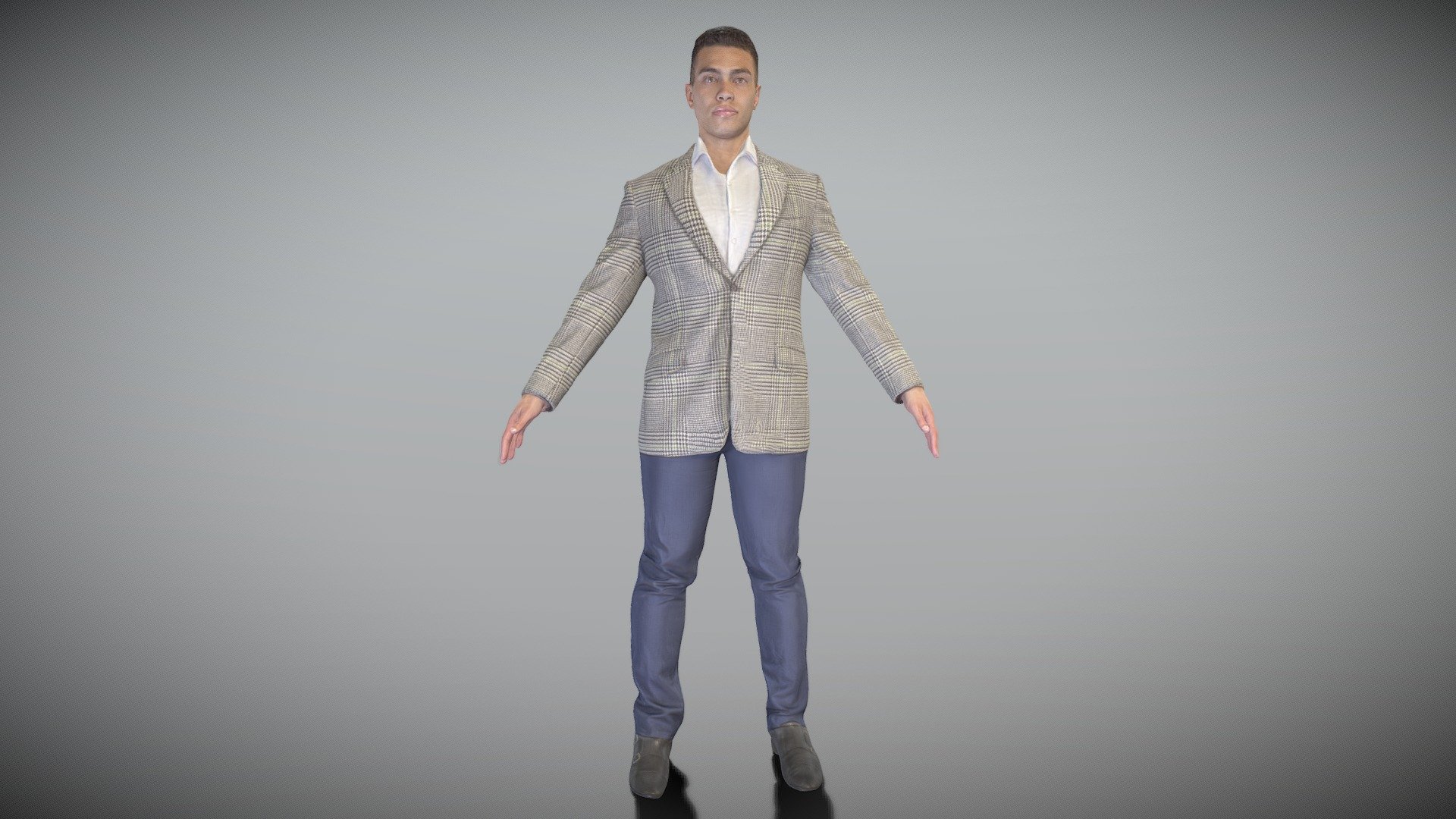 Handsome man in jacket ready for animation 286 - Buy Royalty Free 3D ...