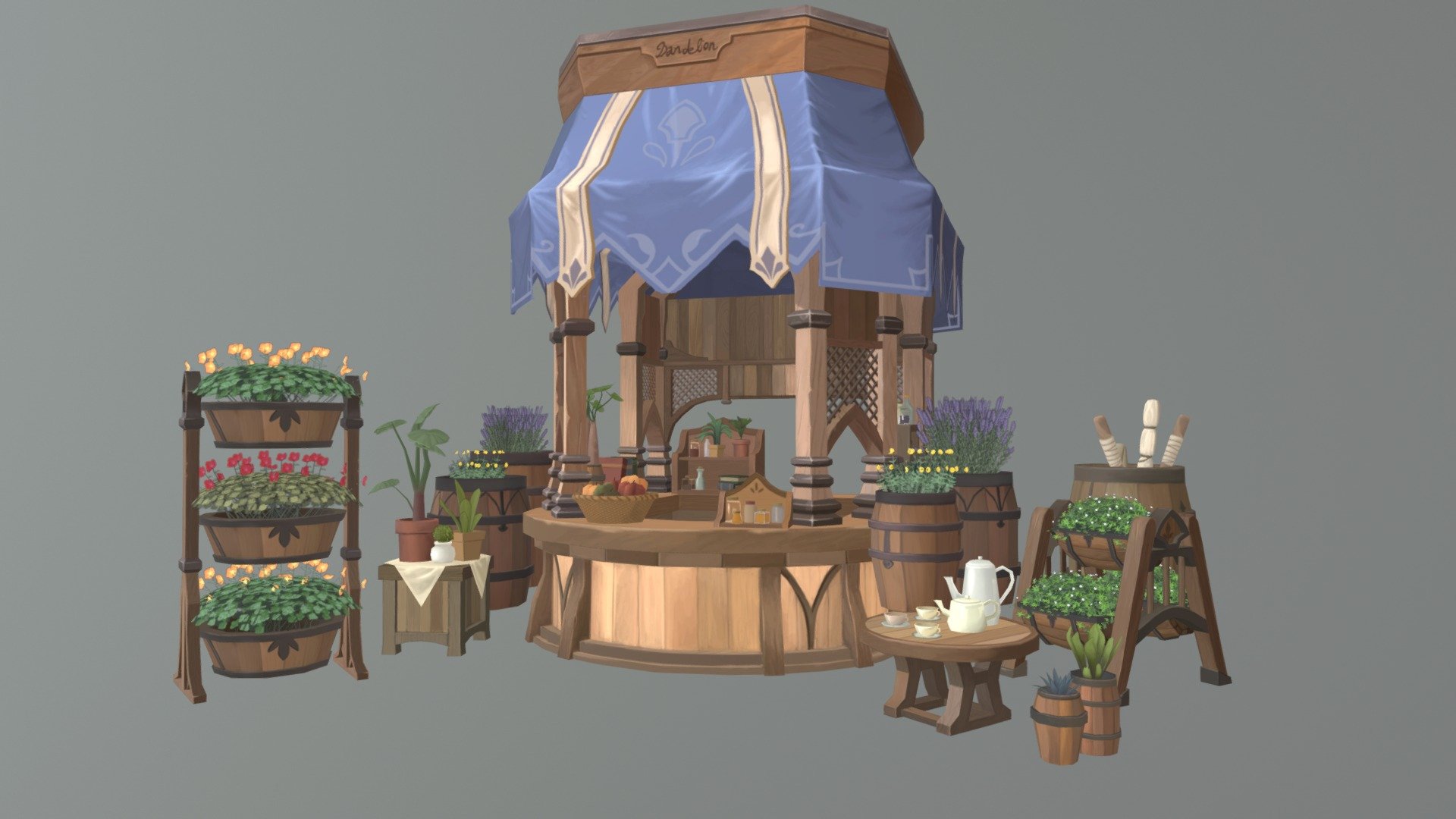 Flower Shop - 3D model by AlexL3D (@ArekFW) [afe1ce4] - Sketchfab