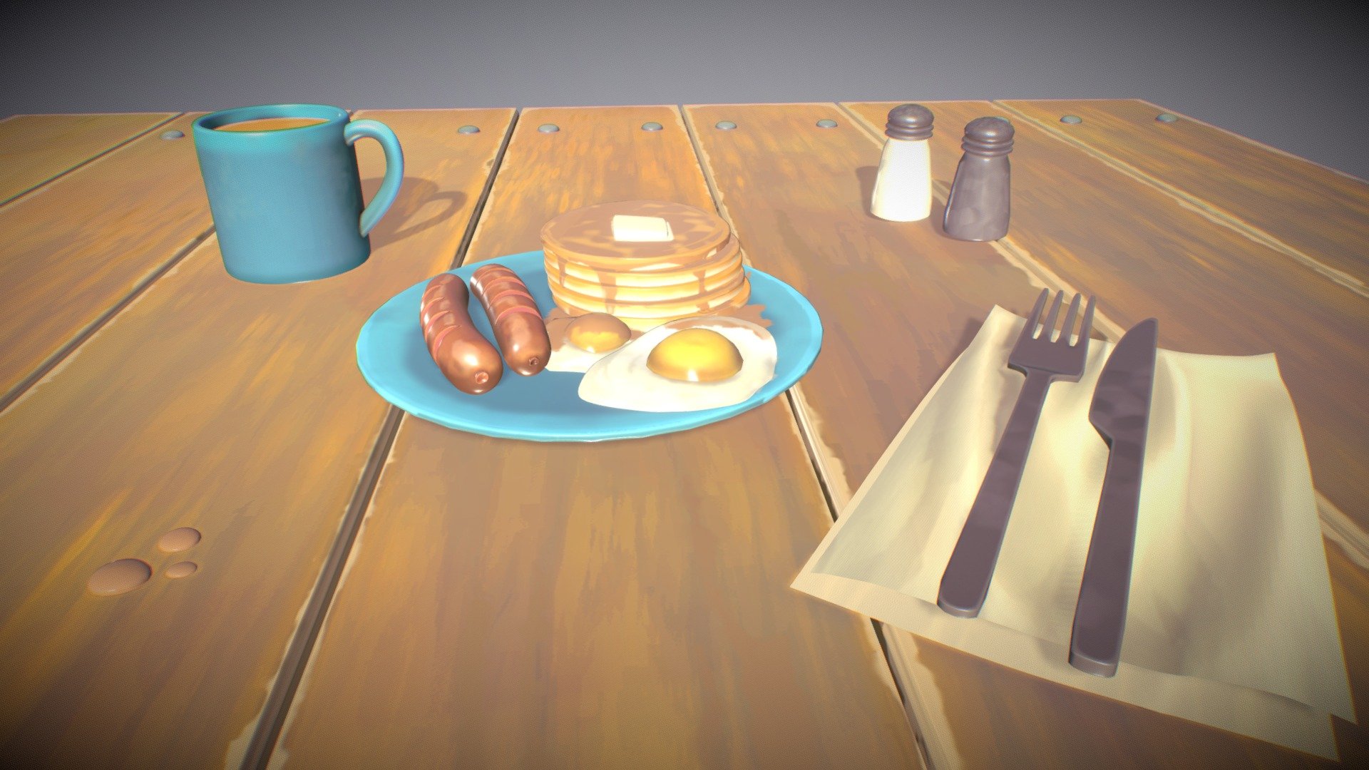 Canadian Anime Breakfast - 3D model by dew125222 [afe218d] - Sketchfab