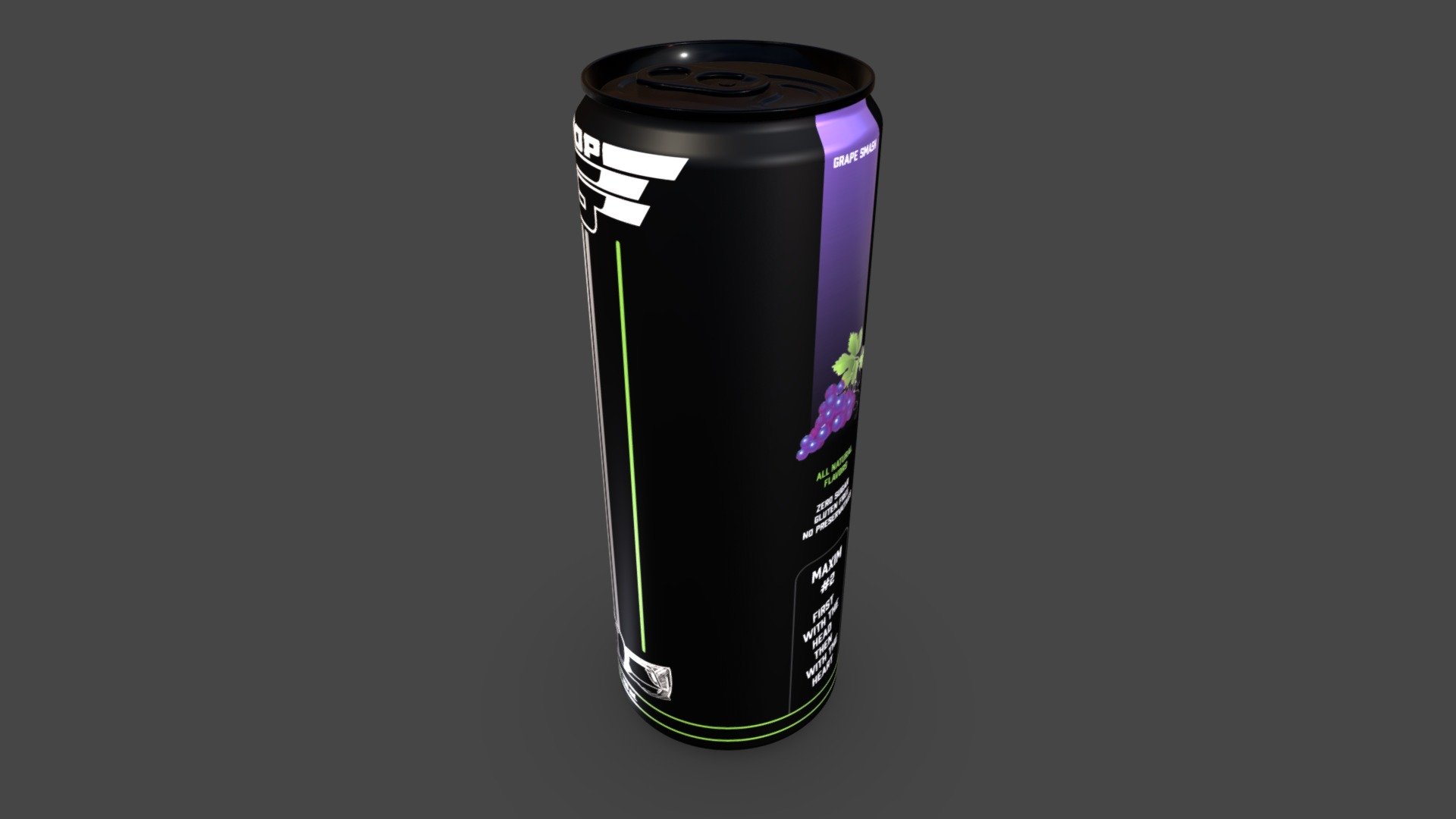 TOP G - GRAPE SMASH - SLEEK 12 oz / 355ml - 3D model by DWE [afe2856 ...